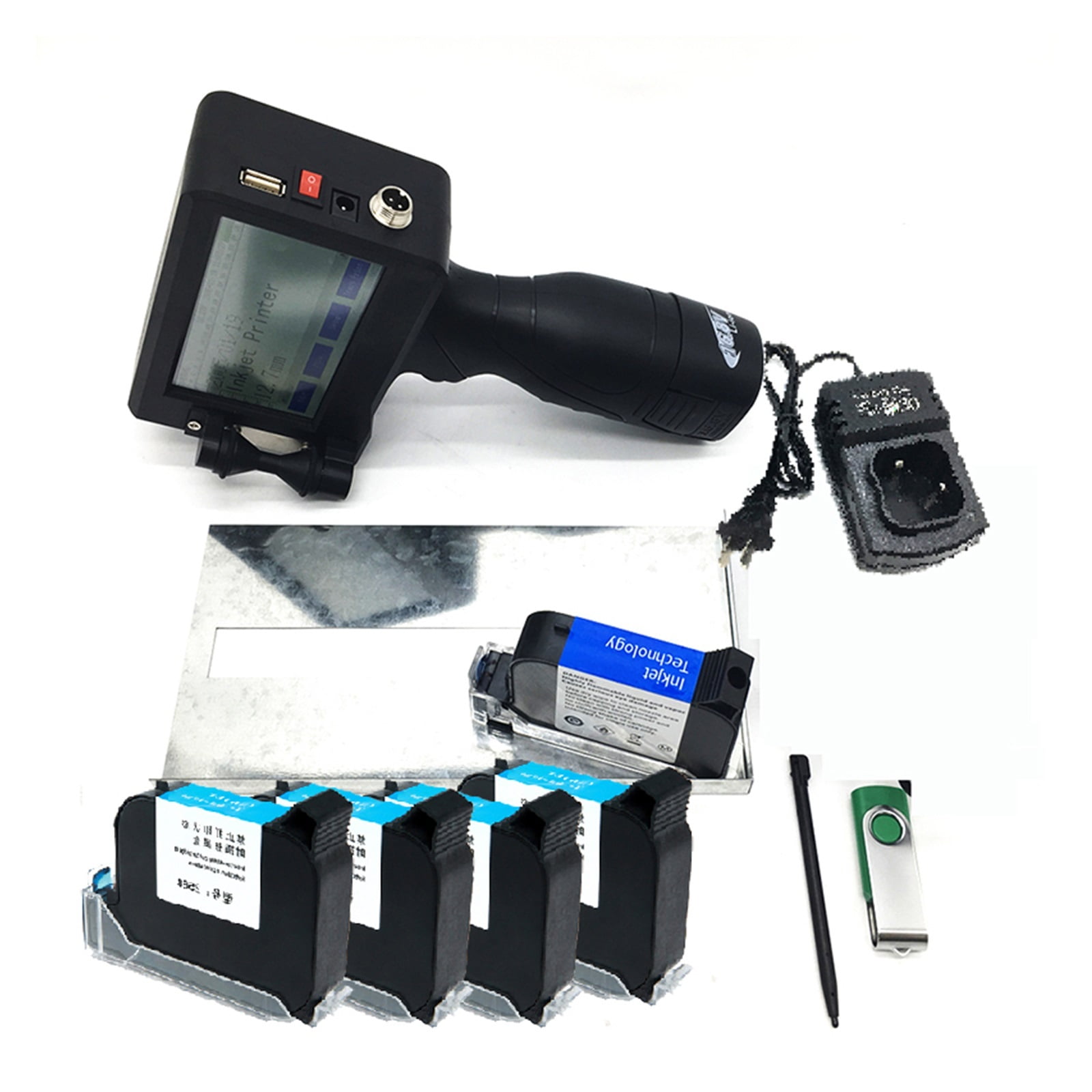 Inkjet Printer 12.7mm Fast Drying 4.3 Inch Touch Screen QR Code/Label ...