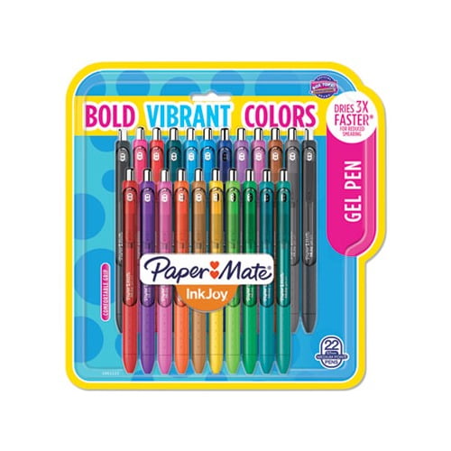Paper Mate InkJoy Gel Pens, 0.7mm, Assorted Ink, 22ct - Walmart.com