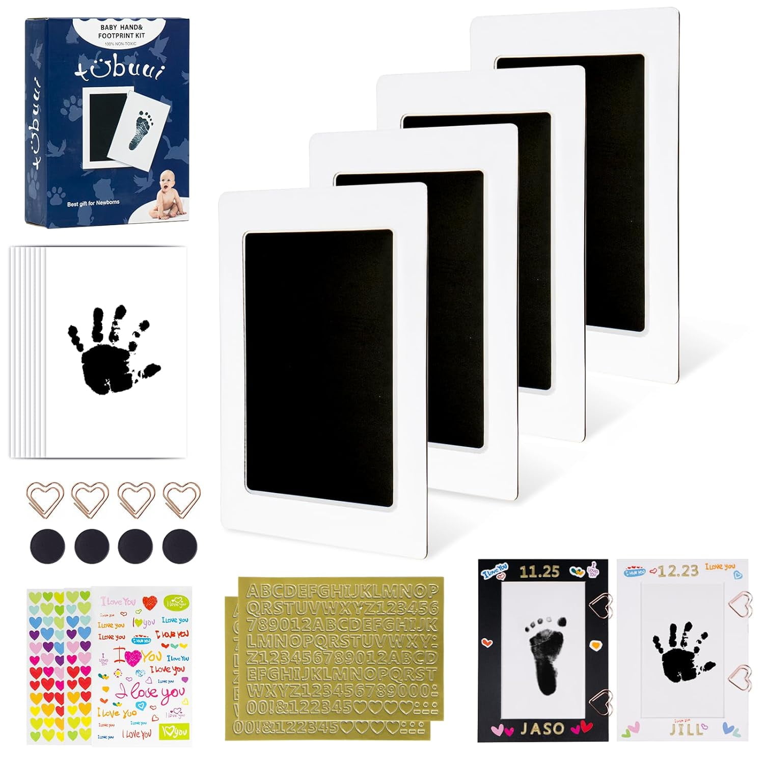 Inkless Baby Hand and Footprint Kit,Clean Touch Ink Pad for Baby ...
