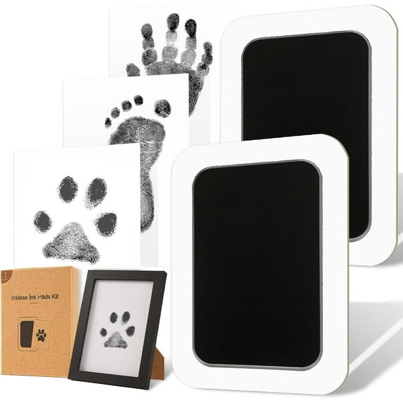 Inkless Paw Print Kit for Dogs,Cats & - Clean Touch Nose & Handprint ...