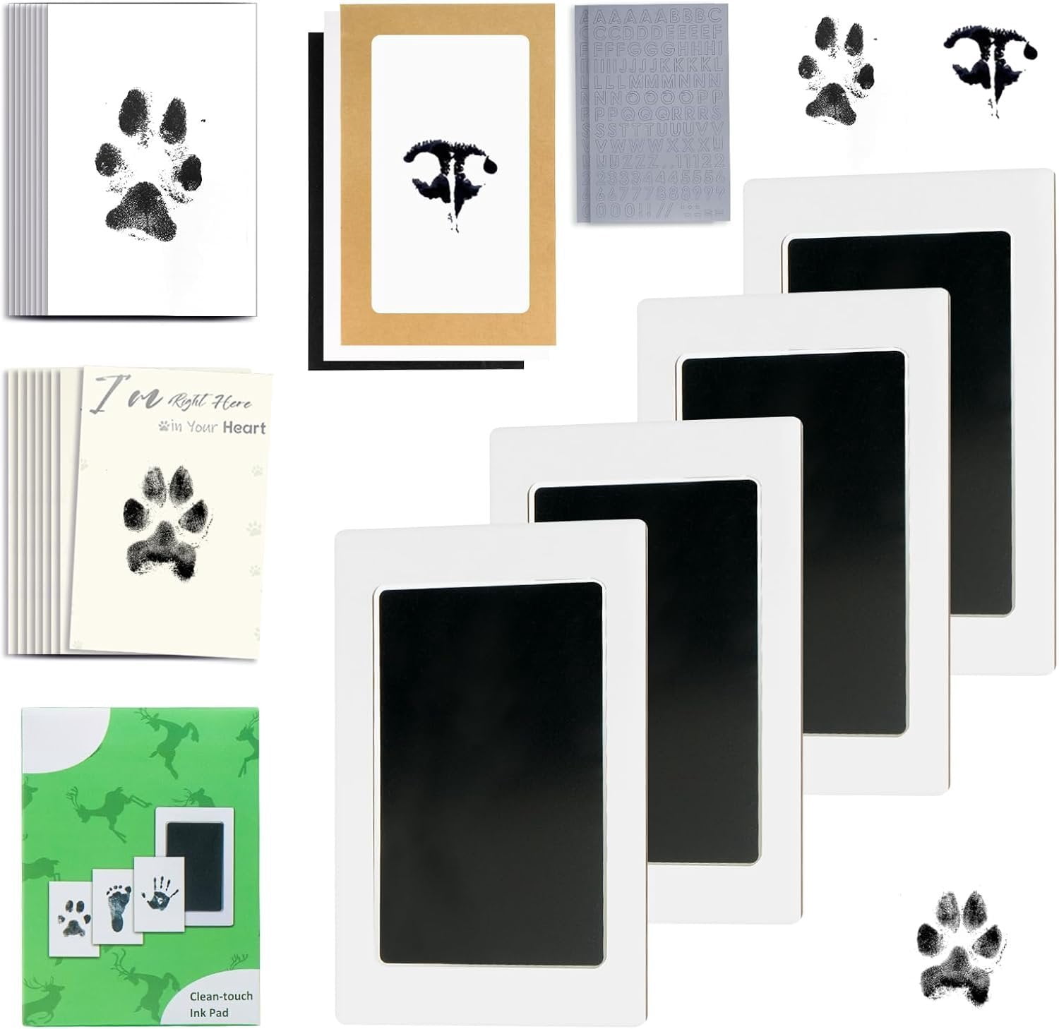 Inkless Paw Print Kit, Paw Print Kit, Nose Print Kit,Clean Touch Ink ...