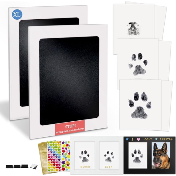 Inkless Paw Print Kit, Pet Safe Clean Touch Ink Pad,Mess-Free Paw Print ...