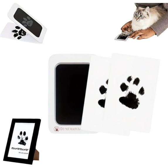 Inkless Paw Print Kit for Dogs and Cats, 2-Piece Mess-Free Ink Pads ...