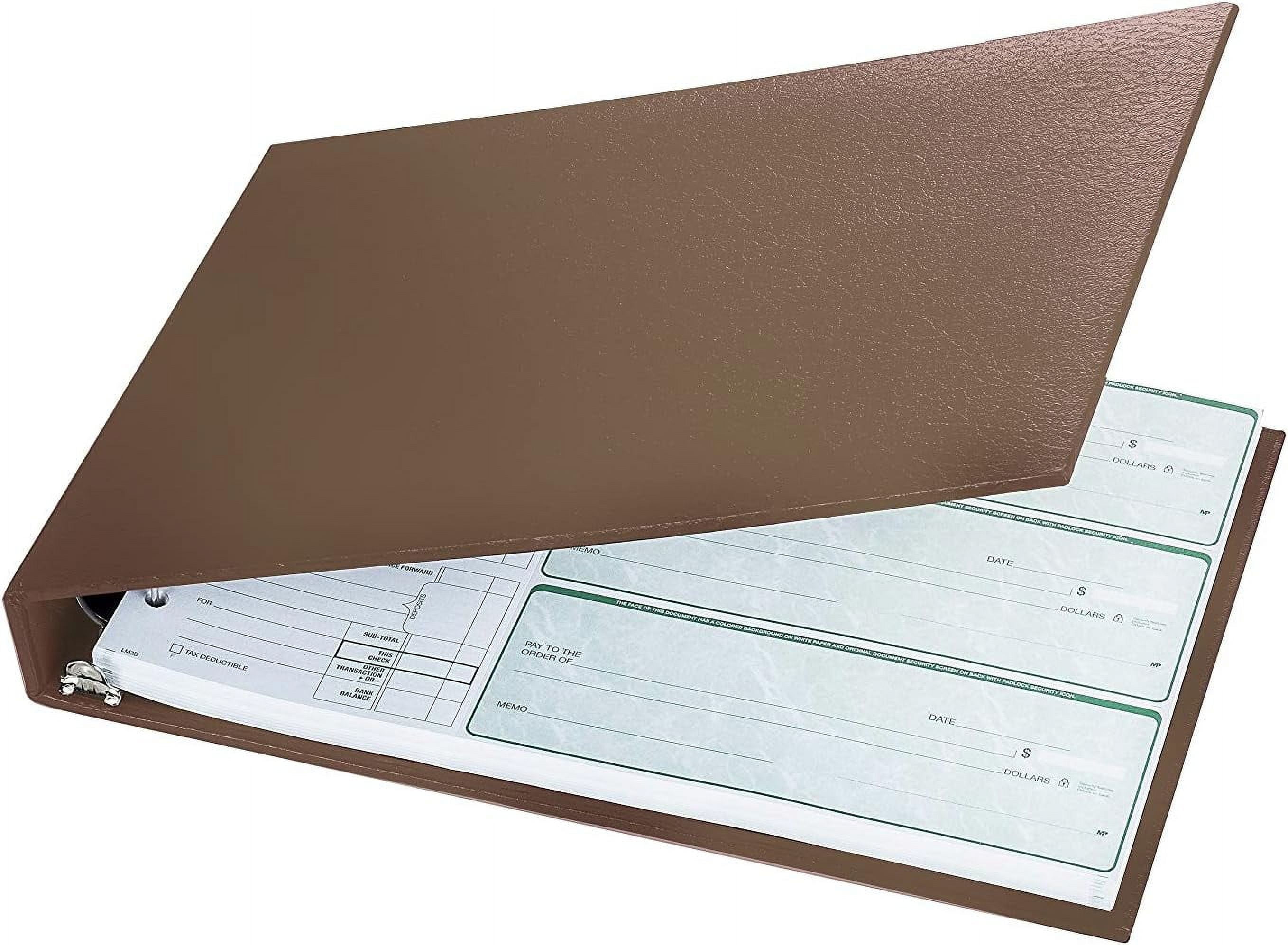 Inkline 7-Ring Check Binder 500 Check Capacity Portfolio Organizer, 9 ...