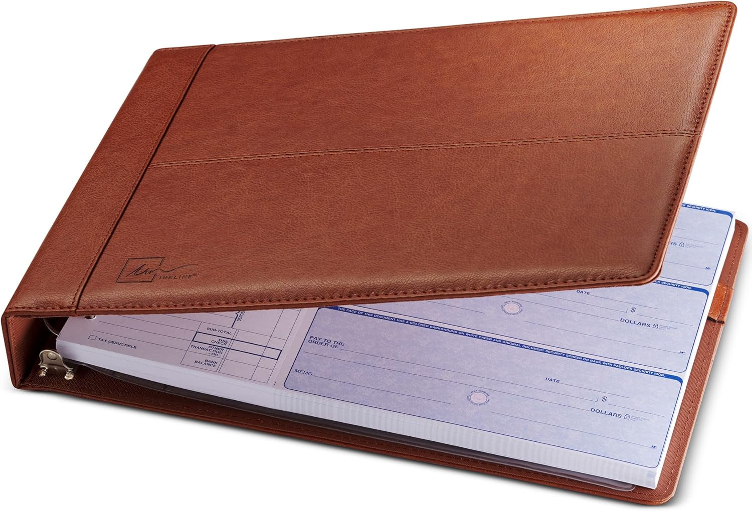 Inkline 7-Ring Check Binder 500 Check Capacity Portfolio Organizer ...