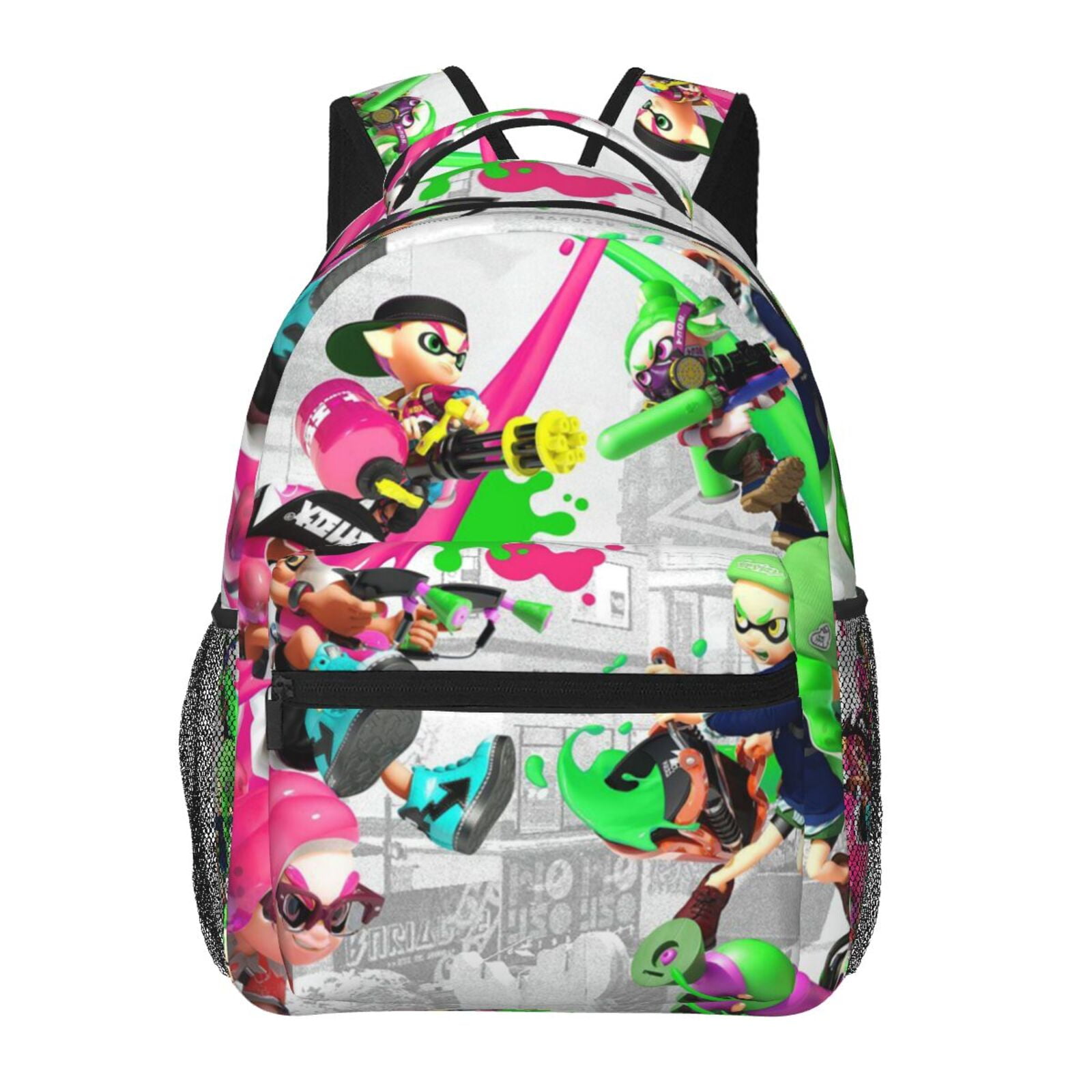 Inkling Battle Splatoon Casual Backpack Laptop Daypack School Bag ...