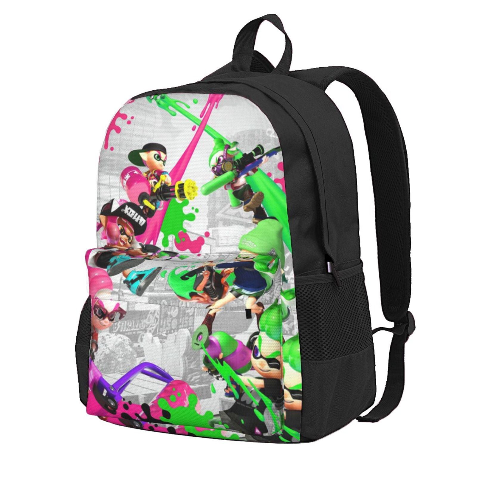 Inkling Battle Splatoon Casual Daypack Laptop Backpack Student School ...