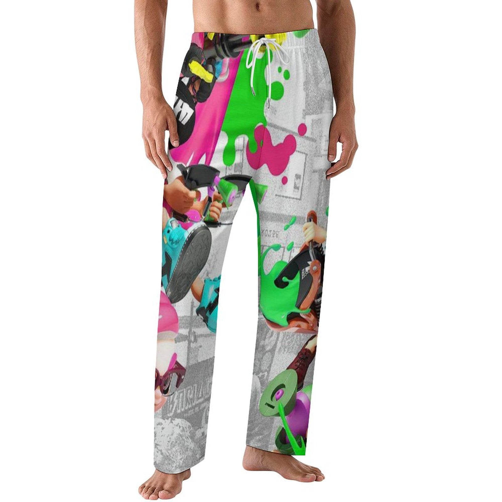 Inkling Battle Splatoon Mens Pajama Pants Cozy Soft Lounge Sleep ...