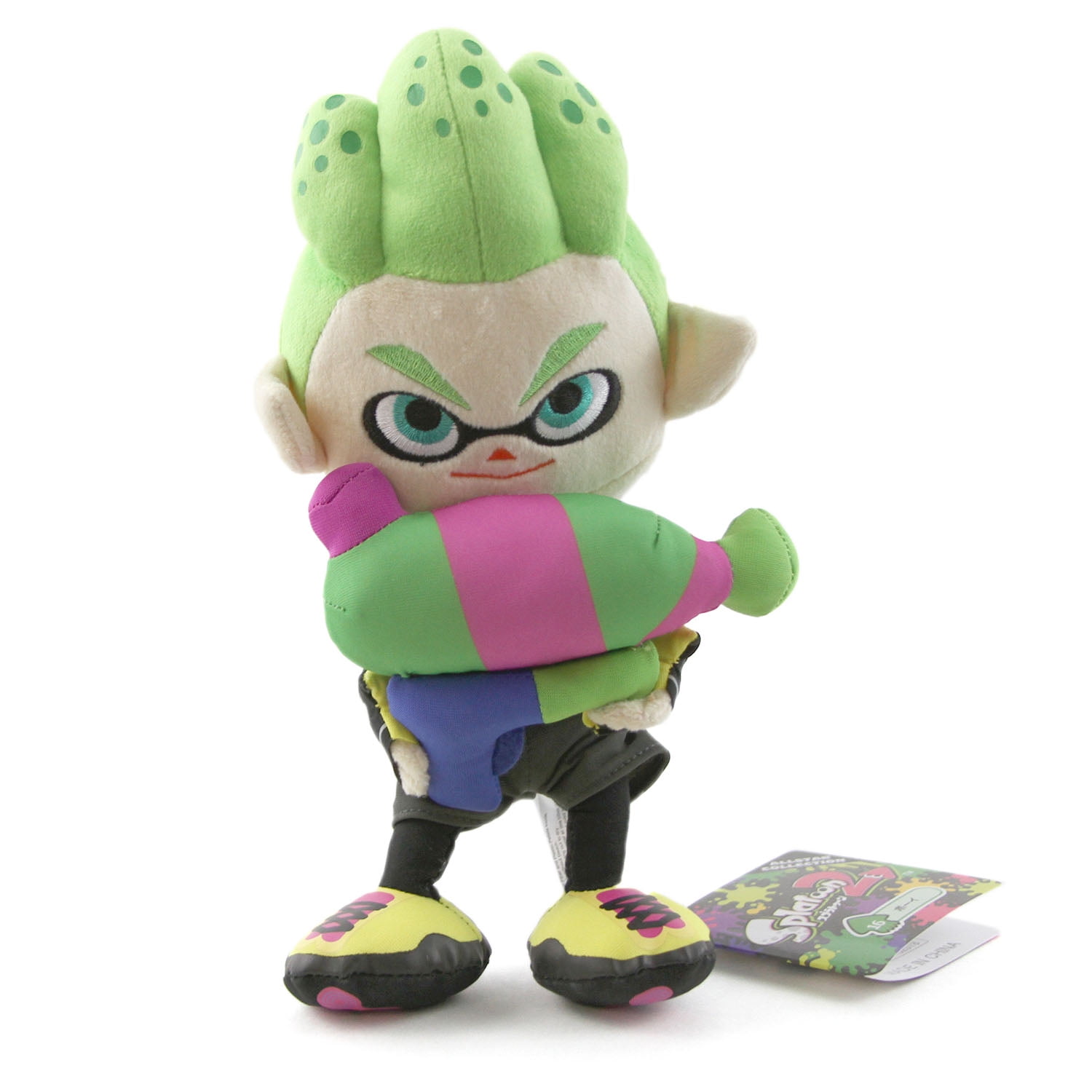 Inkling Boy Neon Green - Splatoon 9" Plush (San-Ei) 1661 - Walmart.com