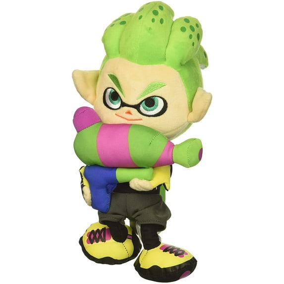 Nintendo Splatoon 9-Inch Plush - Inkling Boy Neon Green - Walmart.com