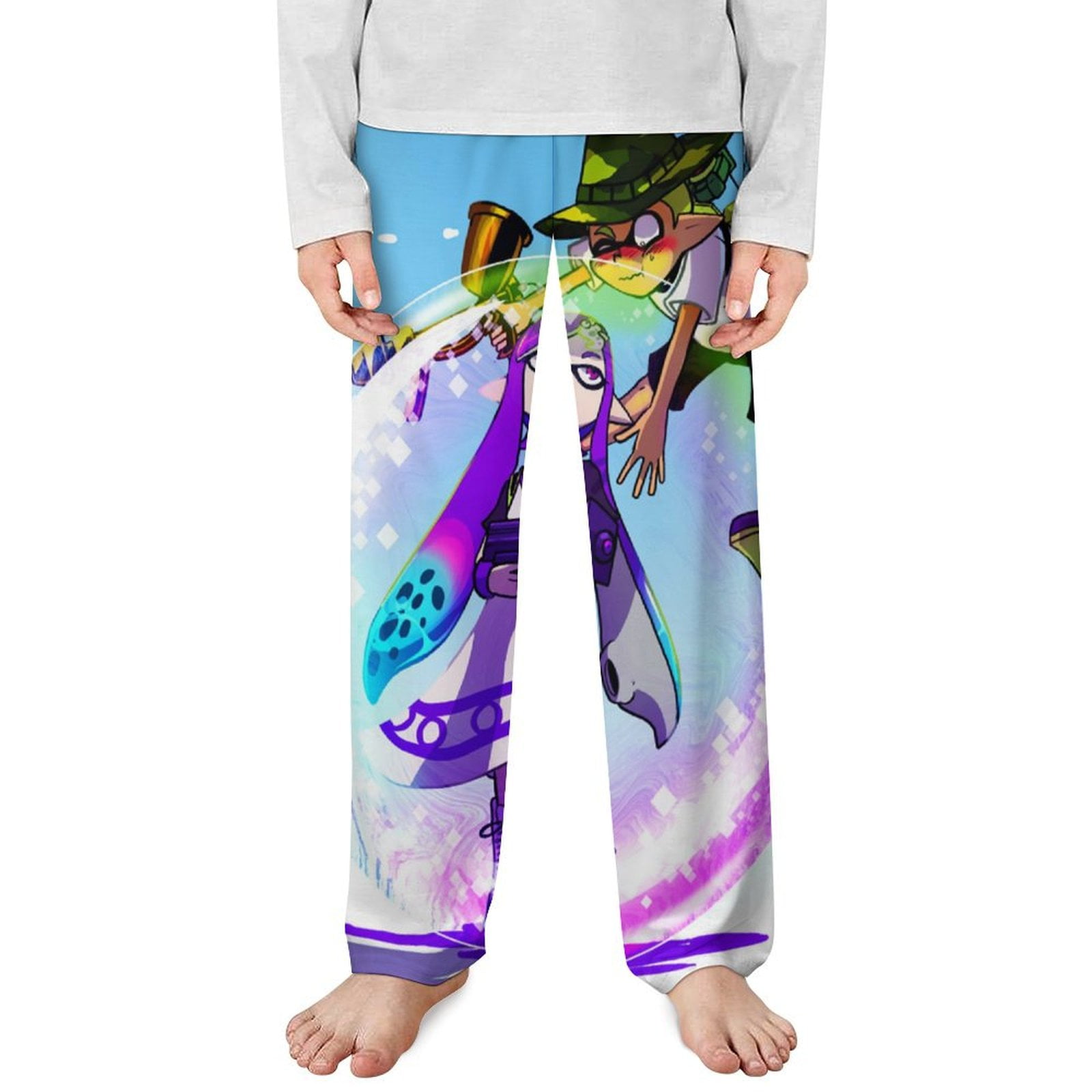 Inkling Splatoon Children's Pajamas Cozy Lounge Straight Leg Sleeping ...