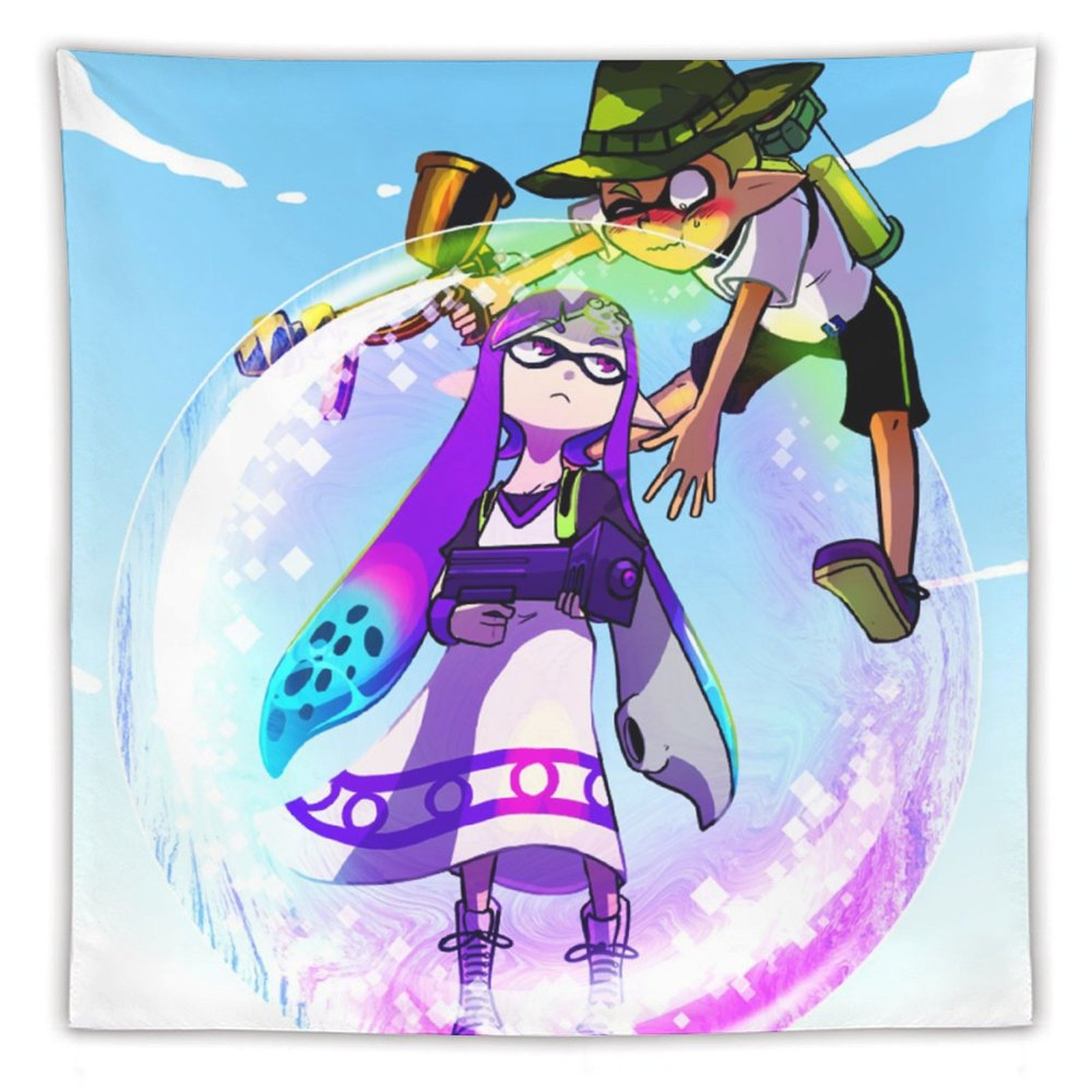 Inkling Splatoon Tapestry Luxury Wall Hanging Tapestries Decor Aisle ...