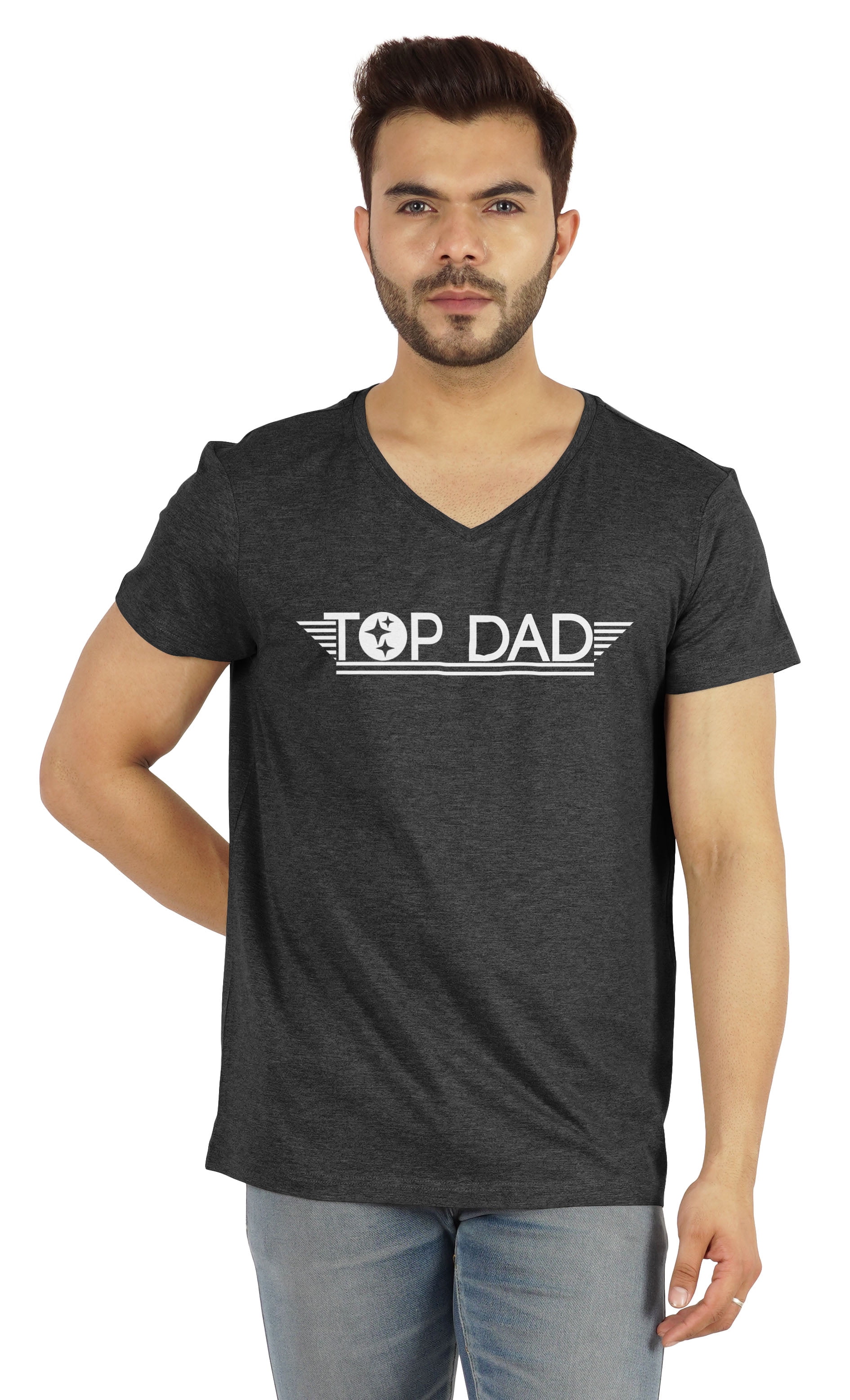 Inkmeso Cotton Jersey Tshirt For Men's Graphic Print Top Dad Tee Shirt ...