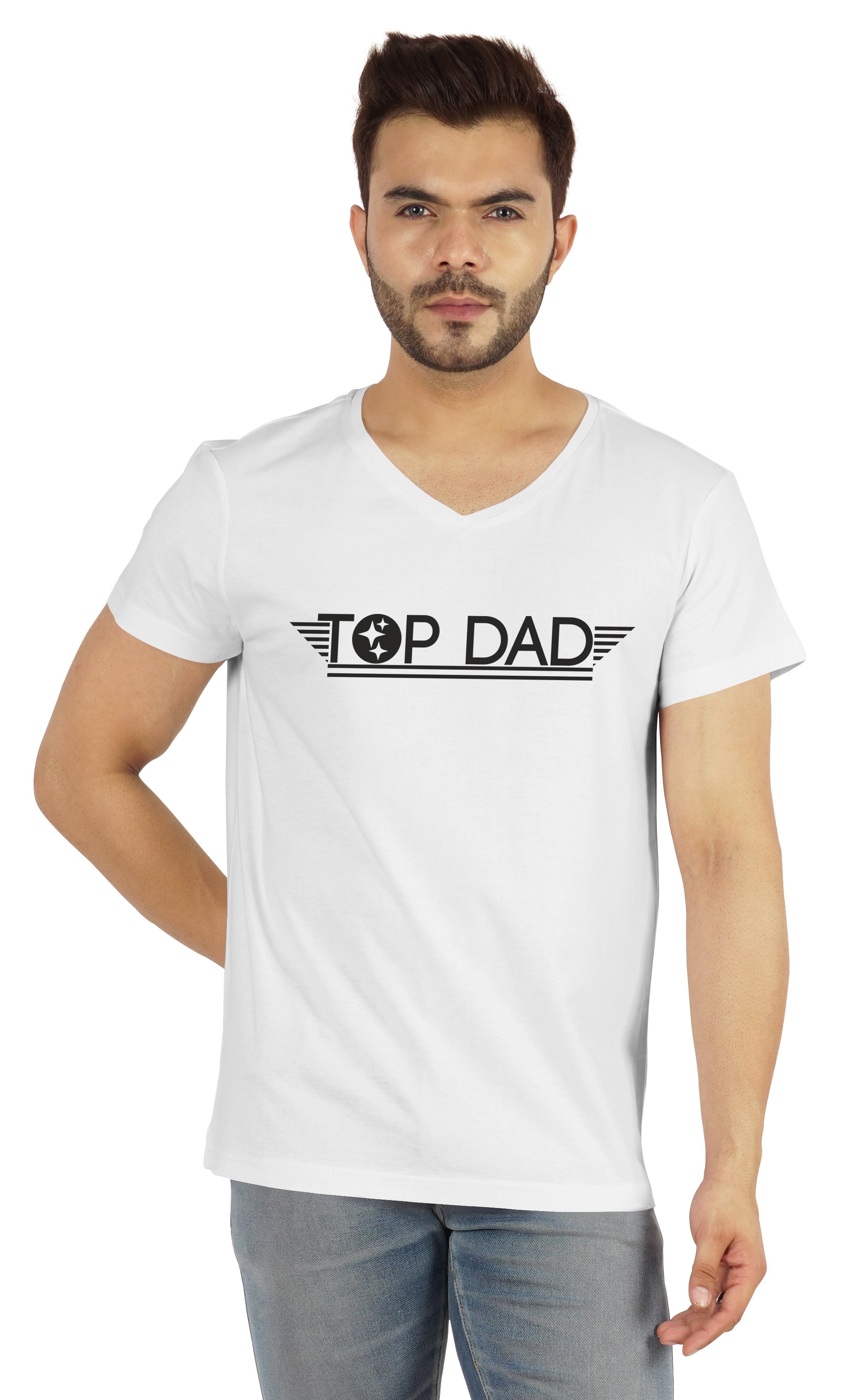 Inkmeso Cotton Jersey Tshirt For Men's Graphic Print Top Dad Tee Shirt ...