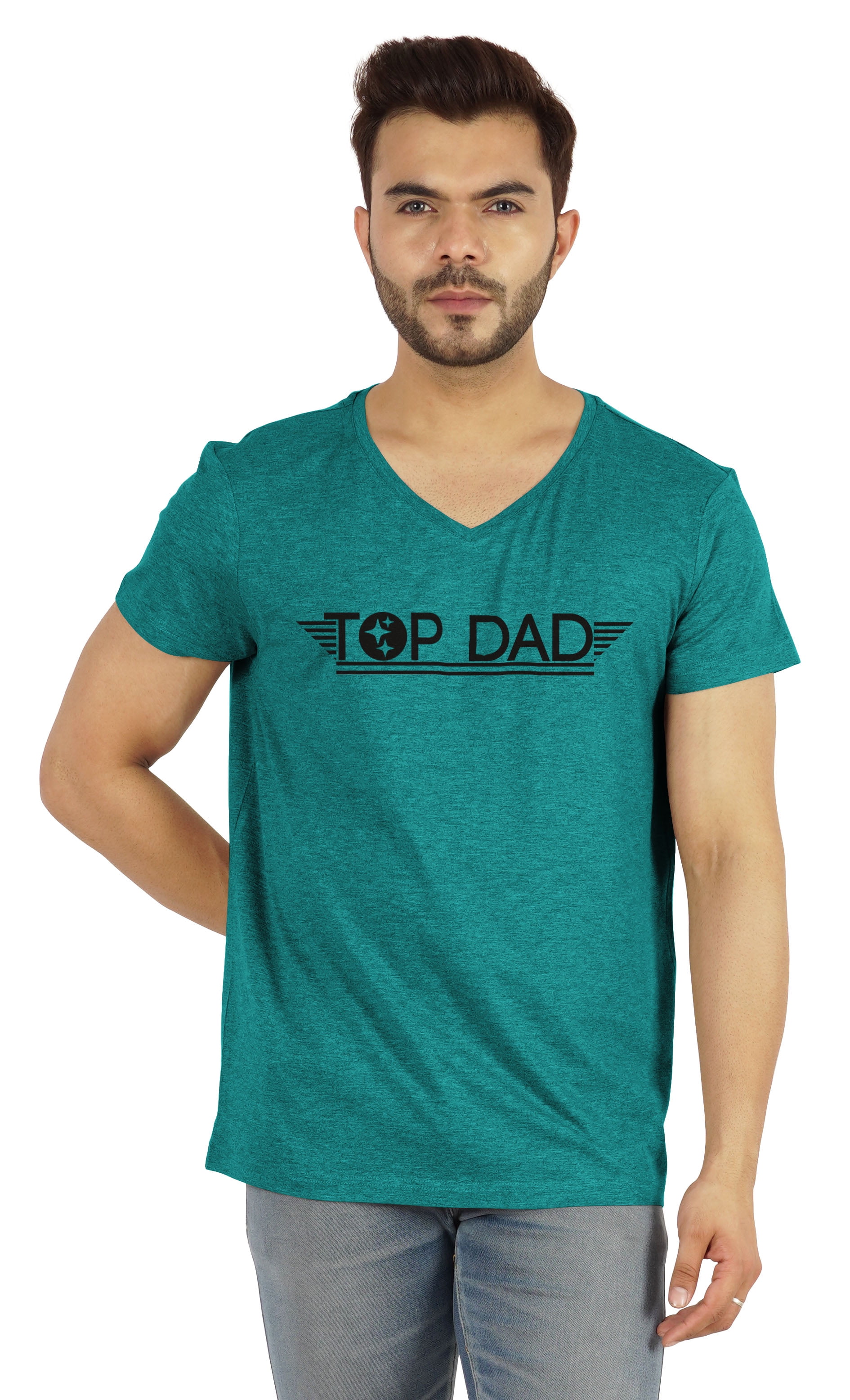 Inkmeso Cotton Jersey Tshirt For Men's Graphic Print Top Dad Tee Shirt ...