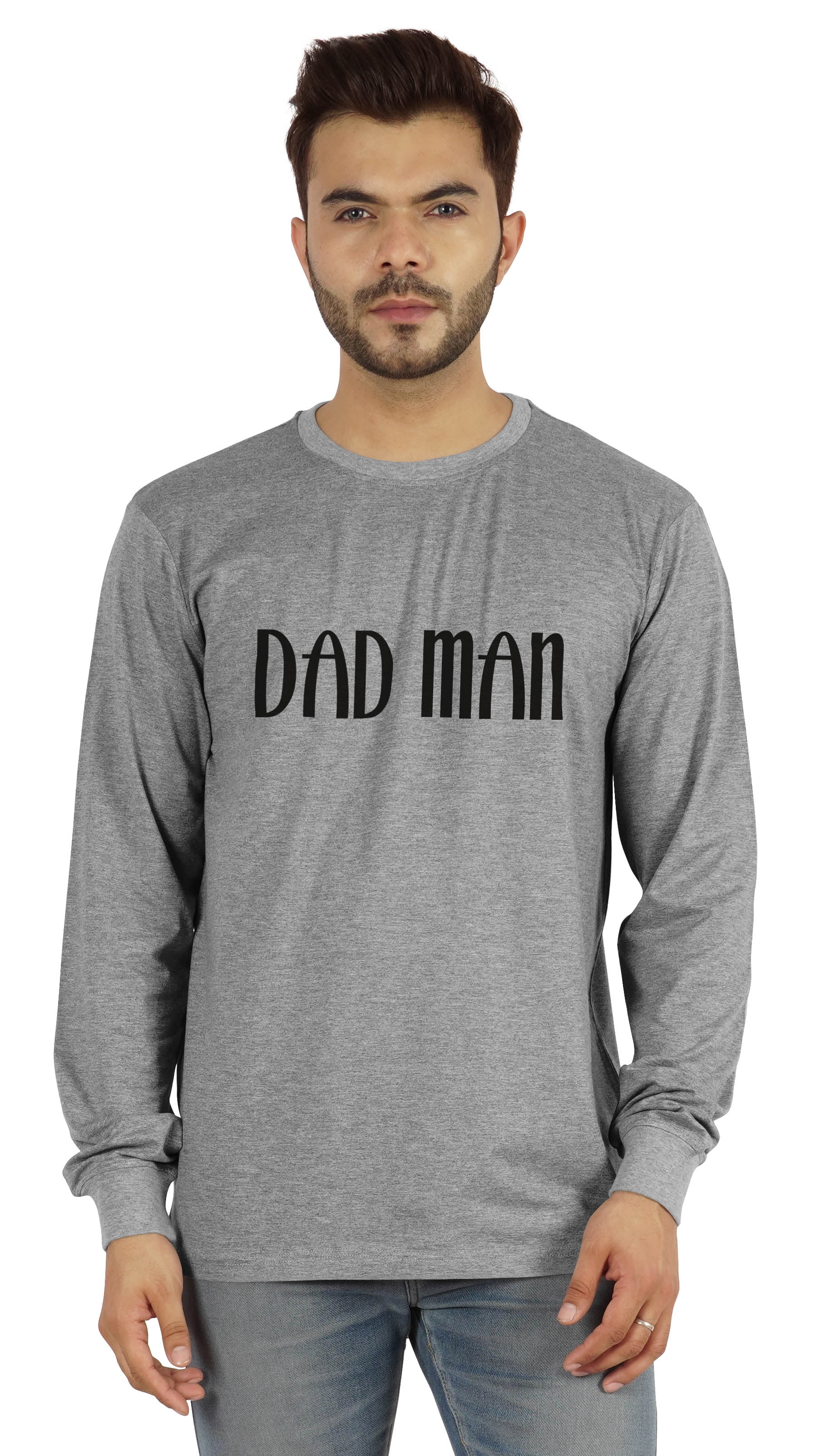 Inkmeso Dad Man Graphic Tshirt For Daddys Shirt Full Sleeve Mens Jersey ...