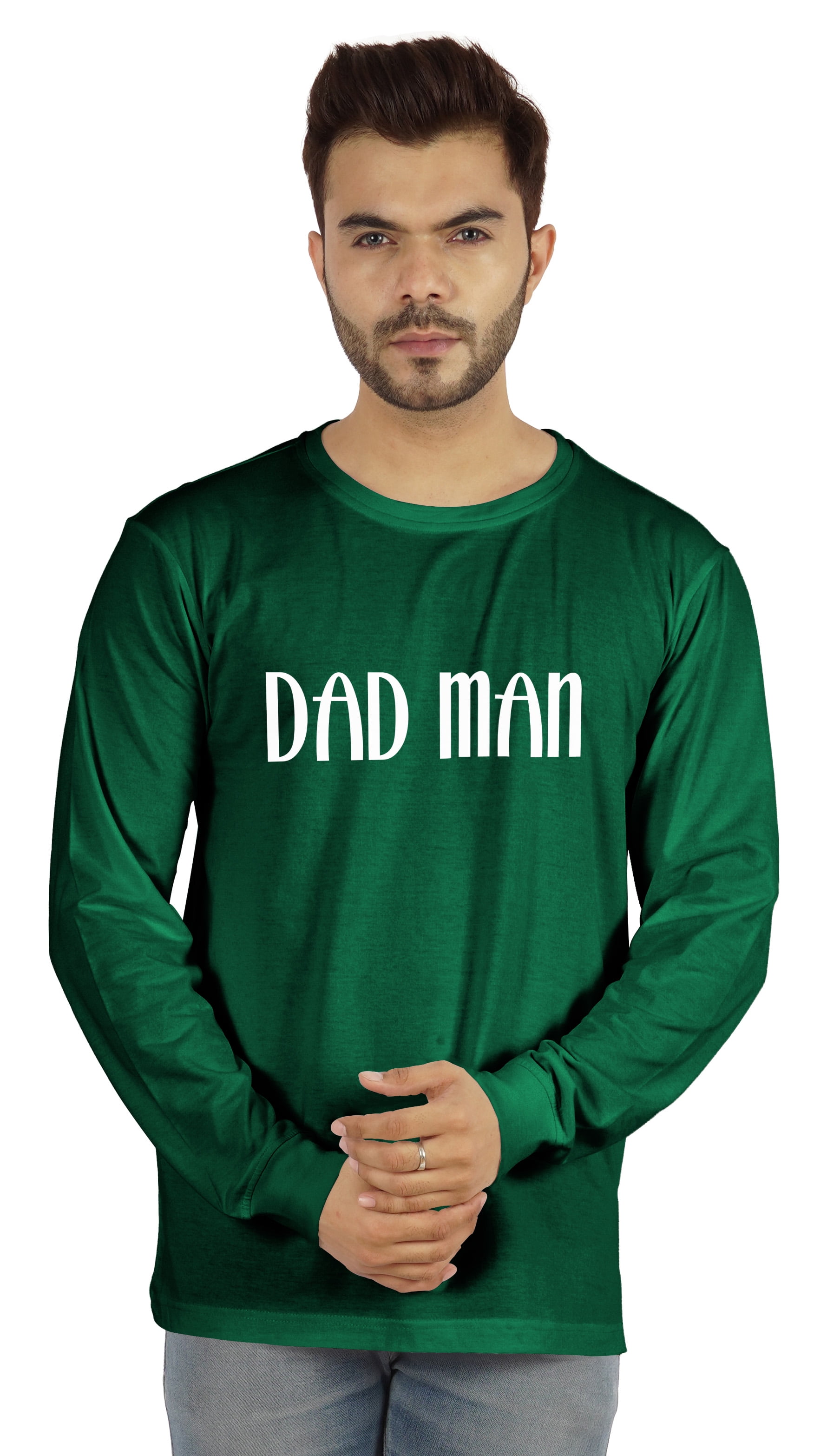 Inkmeso Dad Man Graphic Tshirt For Daddys Shirt Full Sleeve Mens Jersey ...