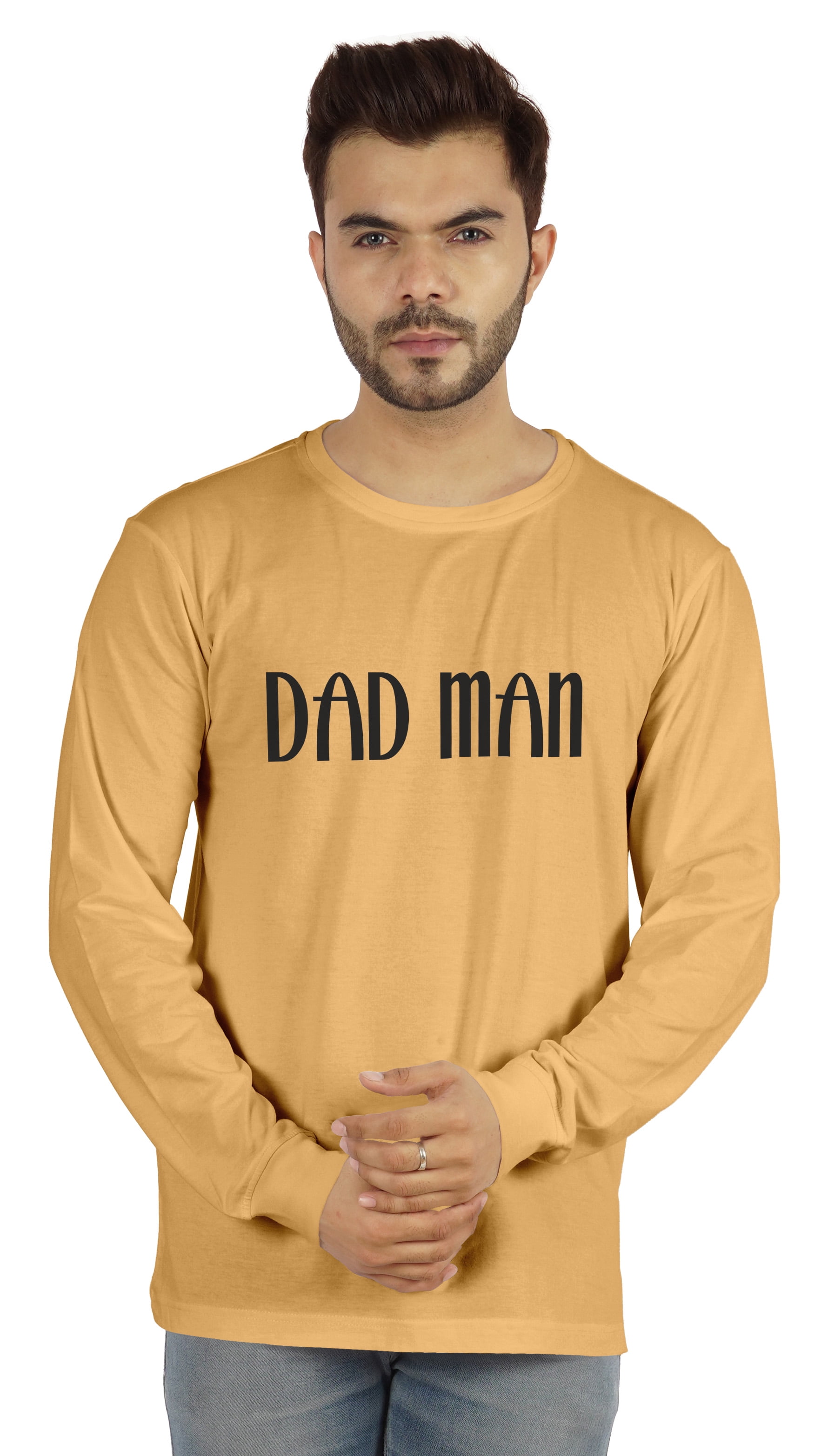 Inkmeso Dad Man Graphic Tshirt For Daddys Shirt Full Sleeve Mens Jersey ...
