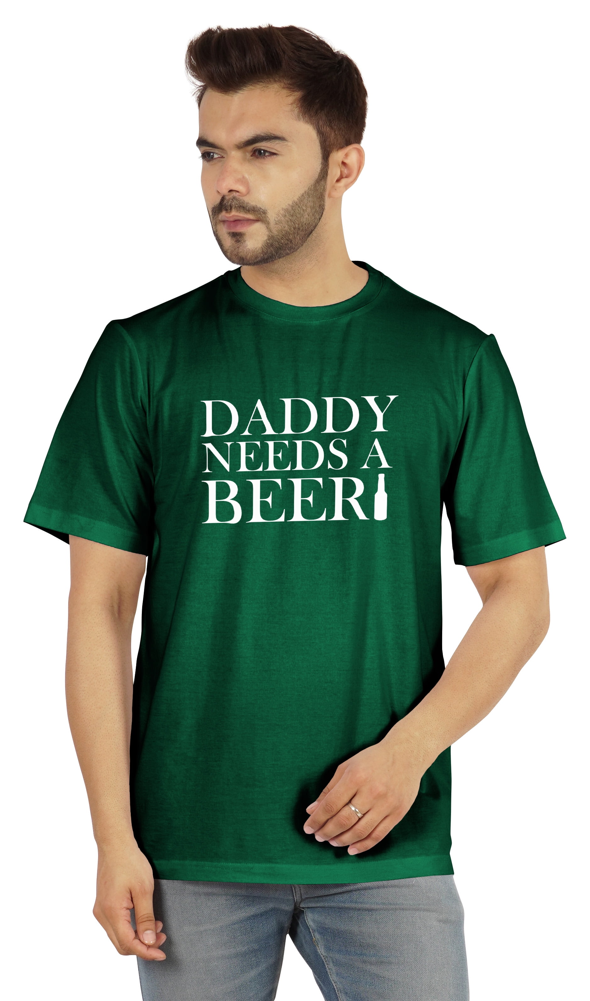 Inkmeso Graphic Tshirt For Men's Daddy Needs A Beer Funny Quotes Dad ...