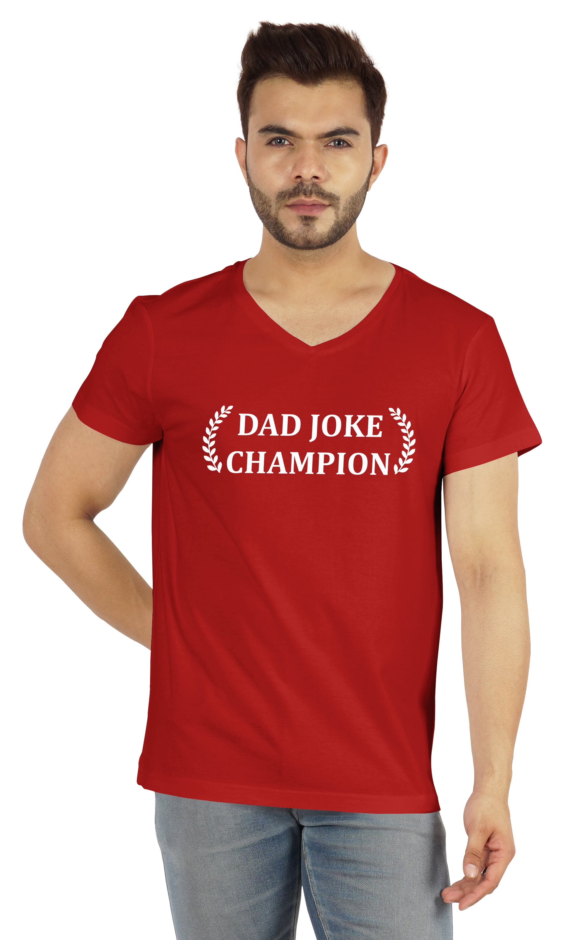 Inkmeso Men's Printed Graphic Dad Joke Champion Tshirt Jersey Shirt ...