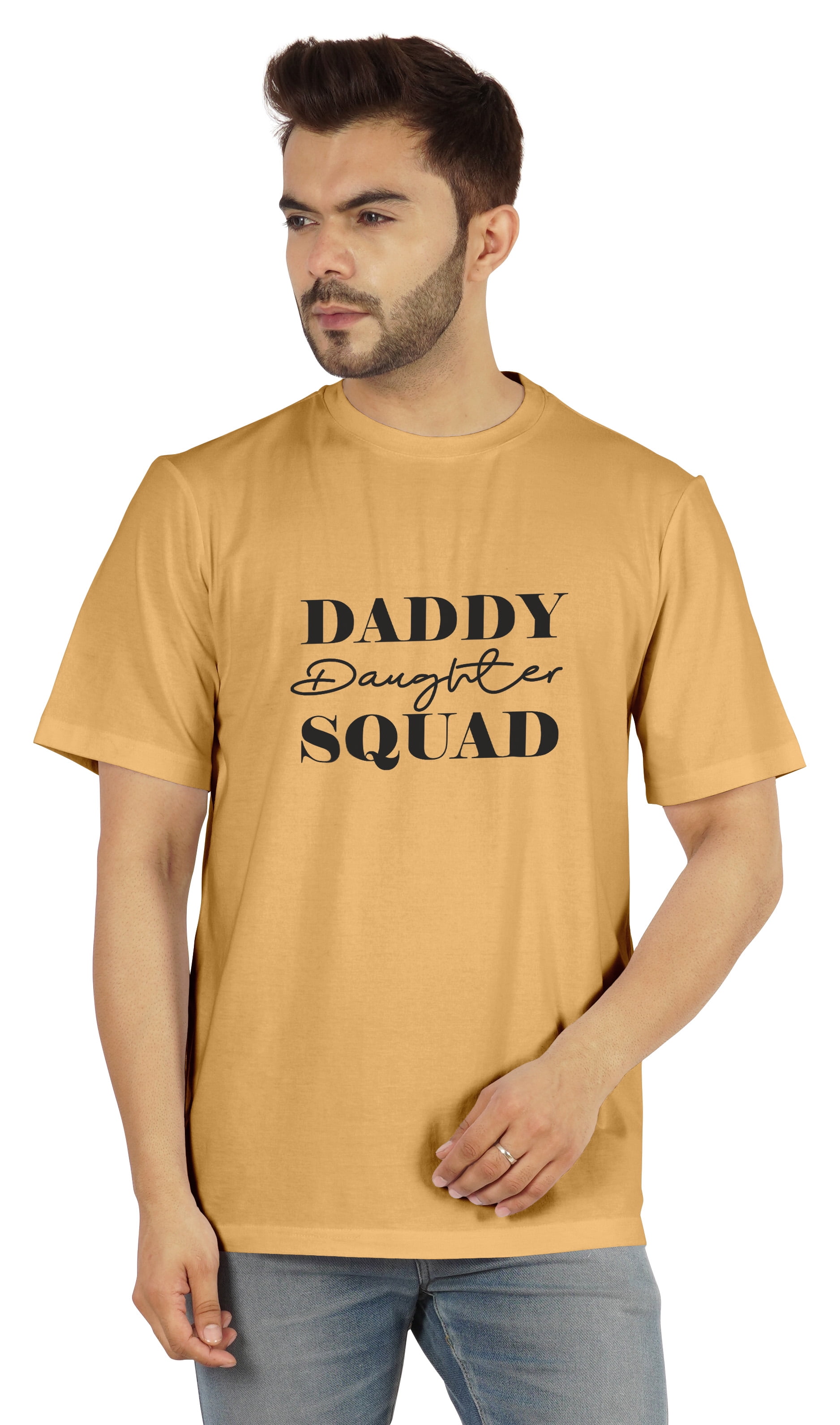 Inkmeso Mens Graphic Printed T-shirt Daddy Daughter Squad Tshirt Crew ...