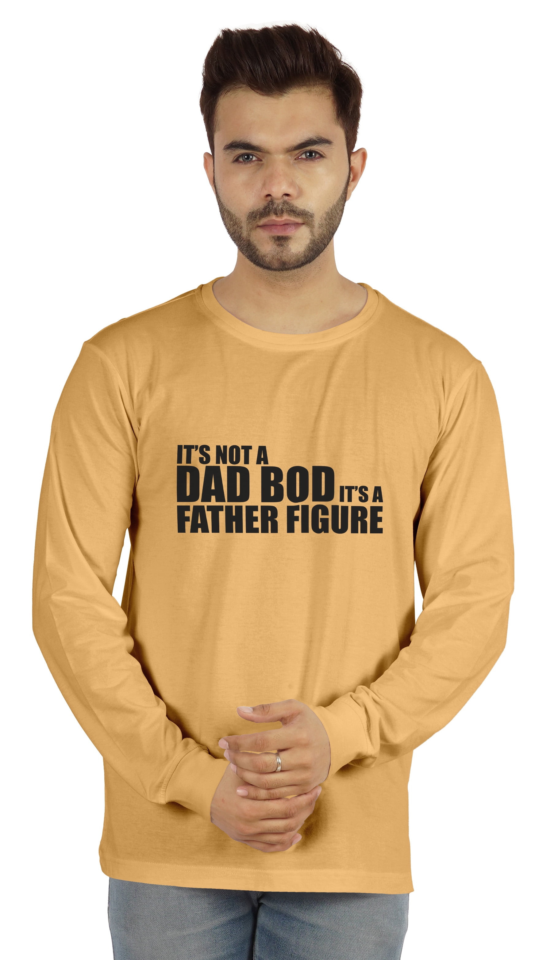 Inkmeso Mens Tshirt Its Not A Dad Bod Its A Father Figure Funny Quotes ...