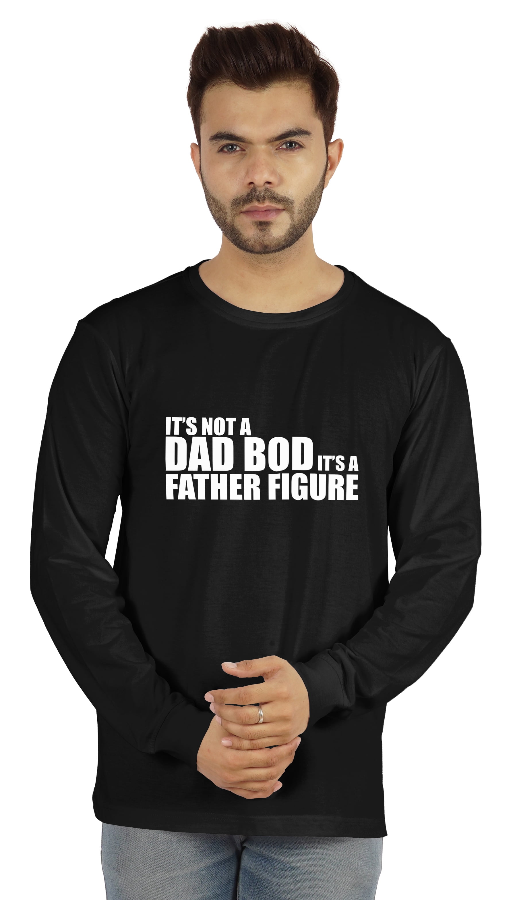 Inkmeso Mens Tshirt Its Not A Dad Bod Its A Father Figure Funny Quotes ...
