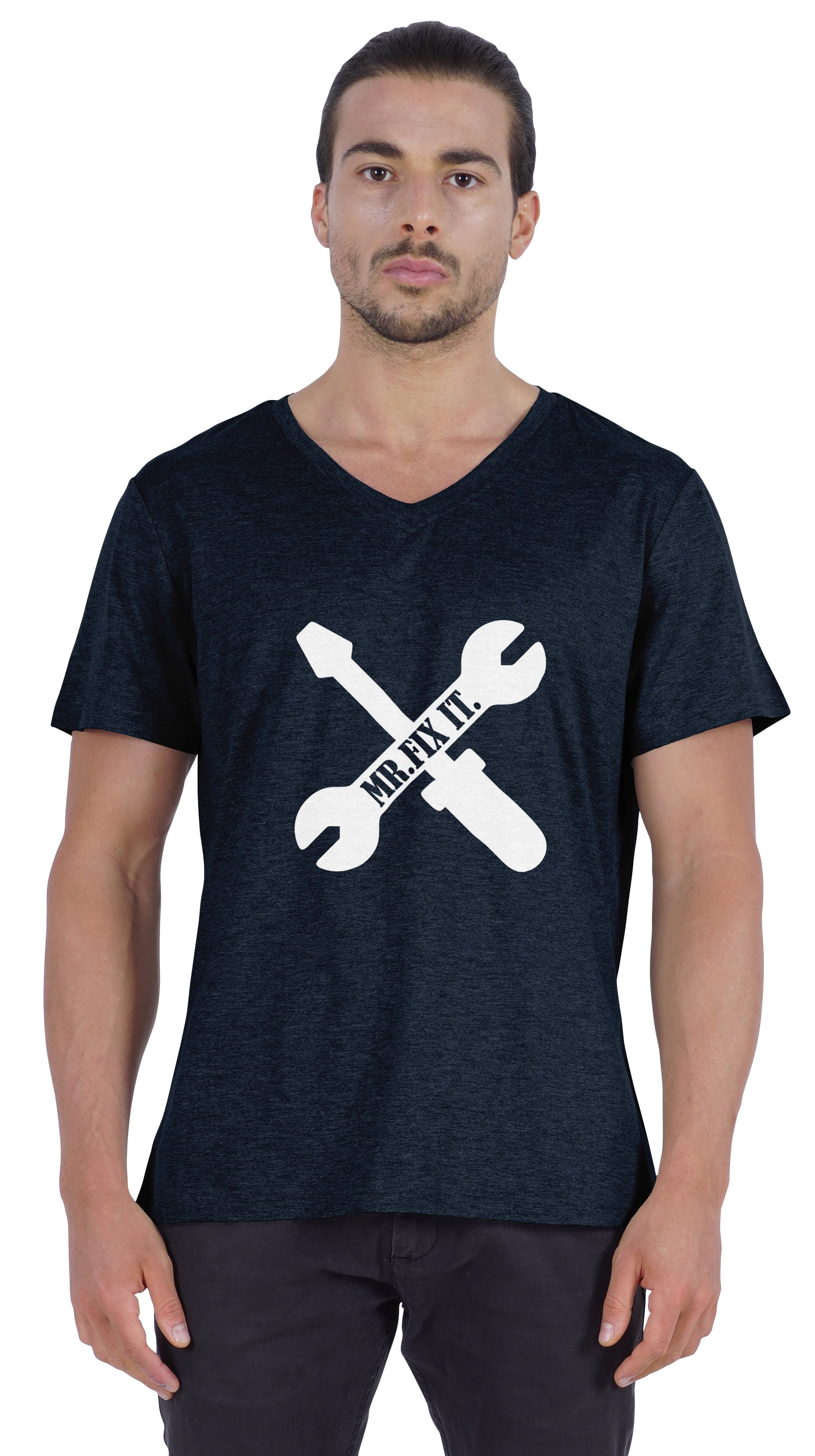 Inkmeso Mens Tshirt Letter Printed Craftsmen Wrench Tee Shirt Mr.Fix.It. Tshirt For Daddy Jersey ...