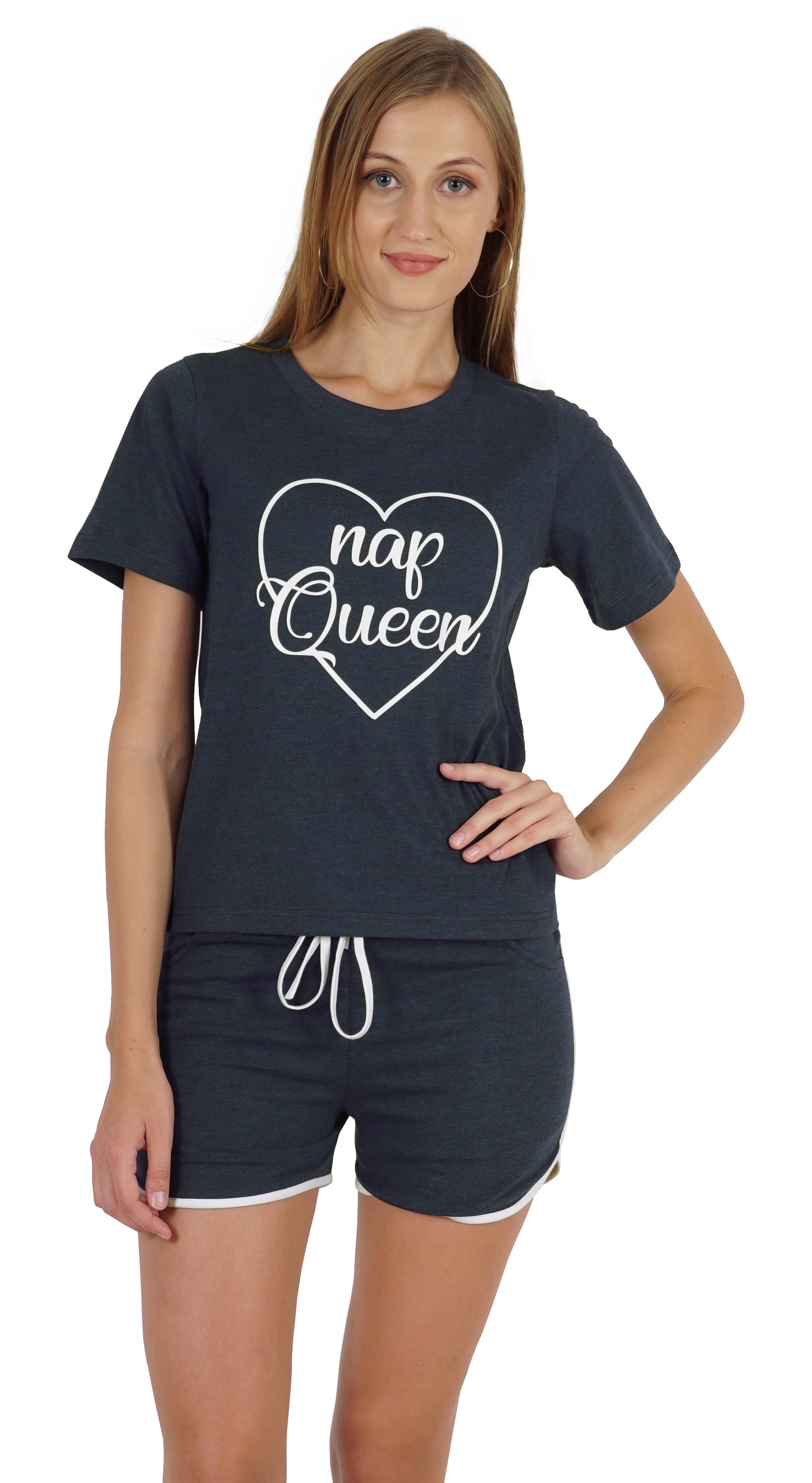 Inkmeso Sleepwear Pajamas Set For Women's Nap Queen Printed Sleep ...