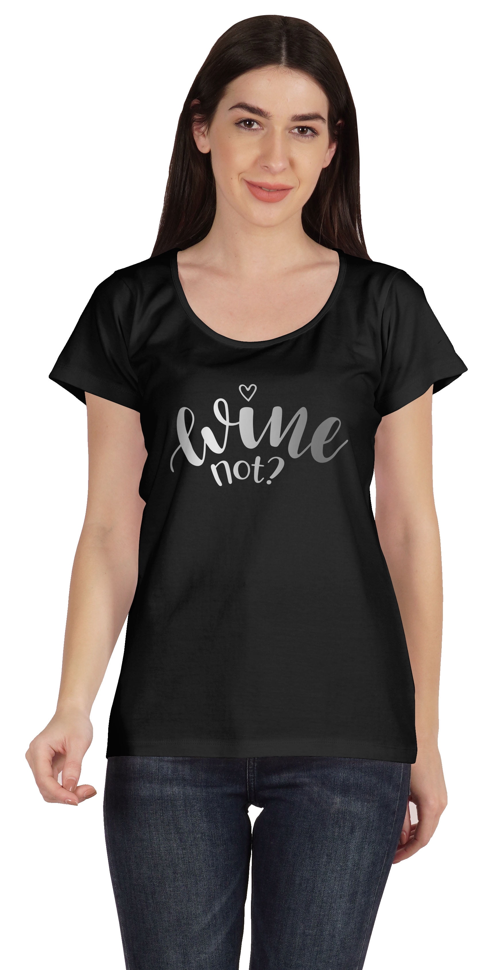 Inkmeso Womens Wine Not? Graphic Tshirt Funny Drinking Tee Tops ...