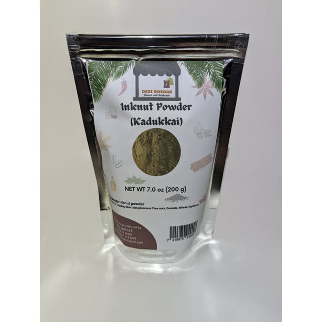 Inknut (Kadukkaai / karakkaya / Haritaki / Terminalia chebula) powder ...