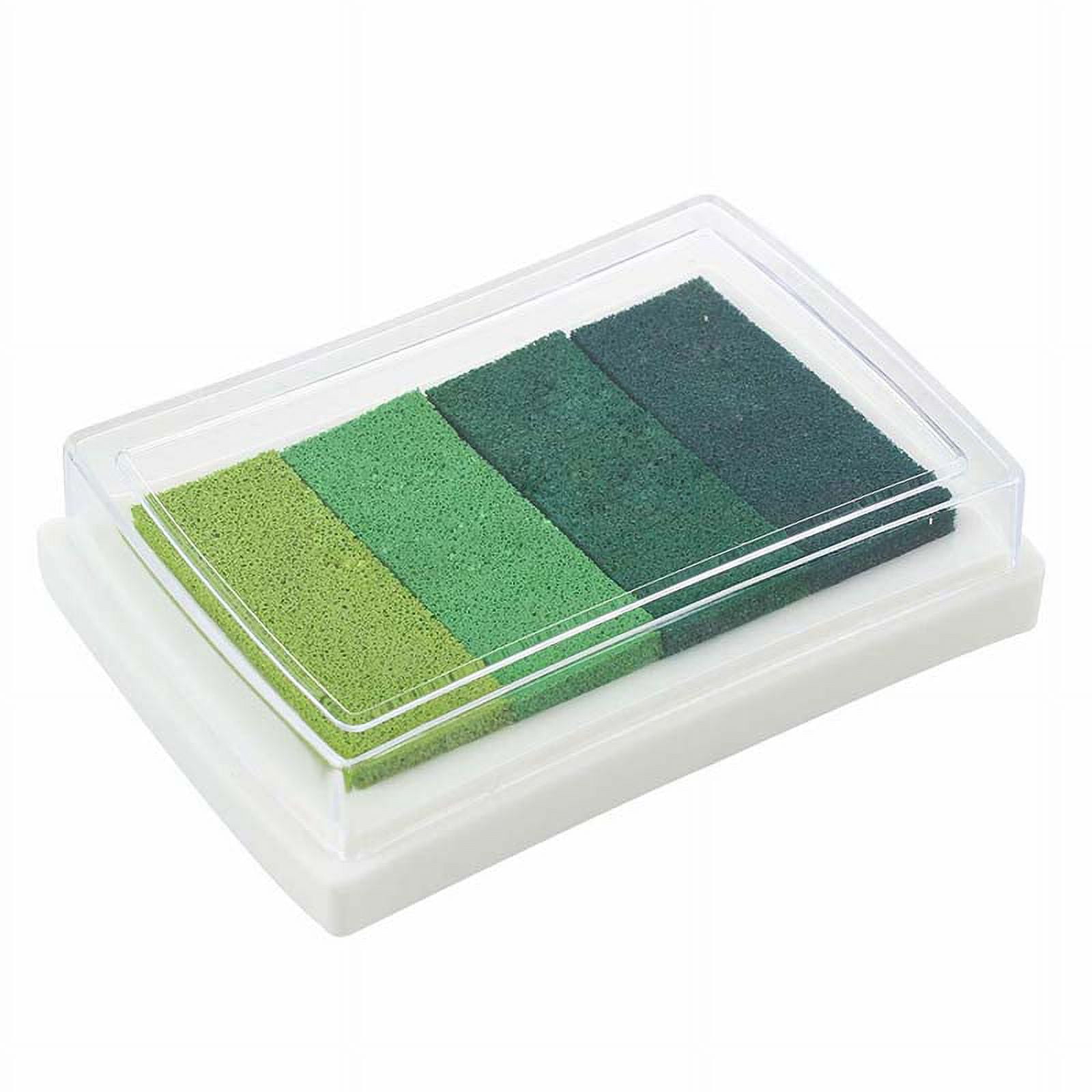 Inkpad Craft Multi Gradient Green 4 x Colors Ink Stamp Pad Oil Based ...