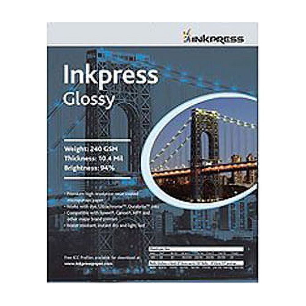 Inkpress - Inkjet Papers, Glossy, 13" x 19", 20 Sheets - Walmart.com