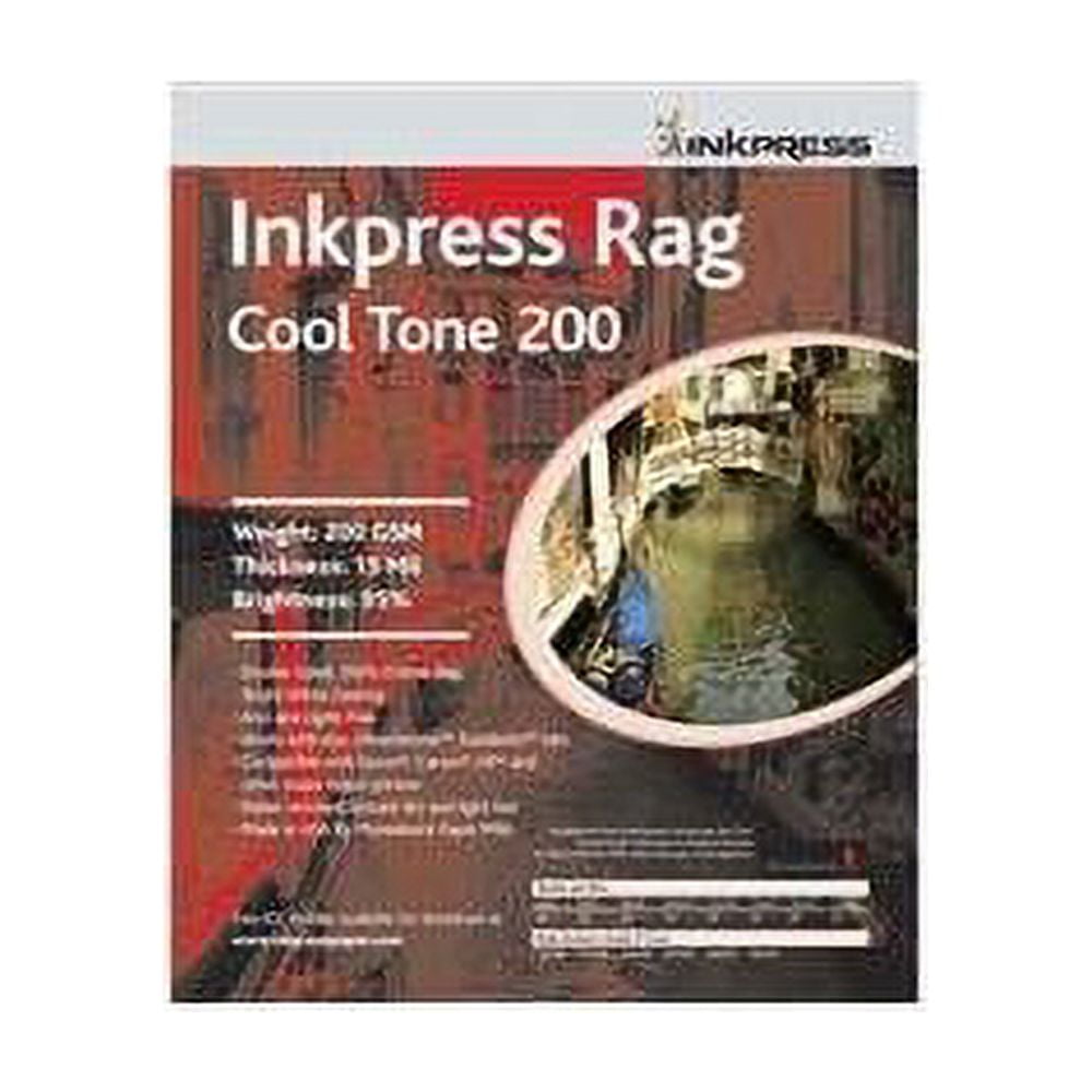 Inkpress Rag Digital Paper - Cool Tone, 200 gsm, 8-1/2" x 11", 25 ...