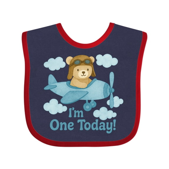 Inktastic 1st Birthday Airplane Teddy Bear I'm One Today Boys or Girls ...