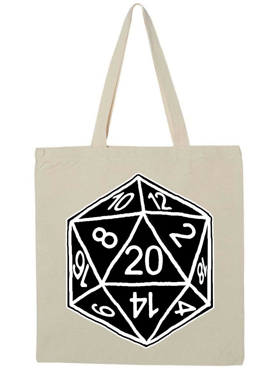 Inktastic 20 Sided Black Dice Tote Bag - Walmart.com