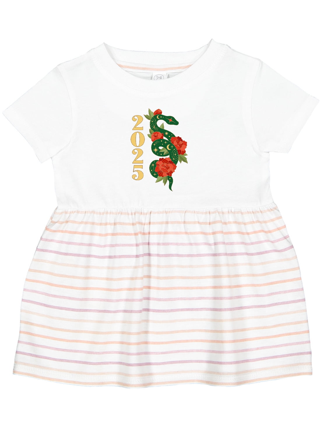 Inktastic 2025 Chinese New Year of the Snake Girls Baby Dress - Walmart.com
