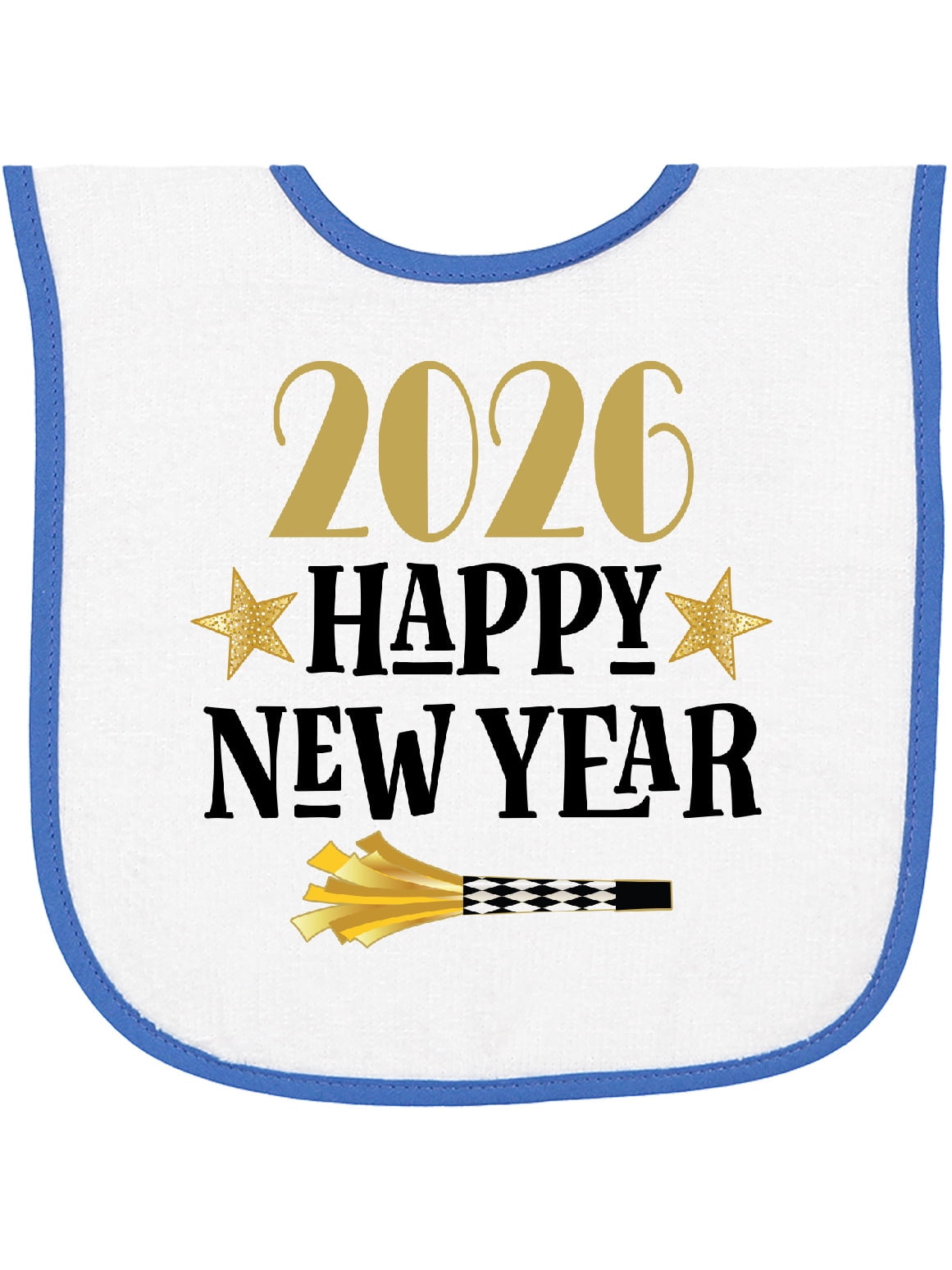 Inktastic 2026 Happy New Year Baby Terry Cloth Bib - Walmart.com