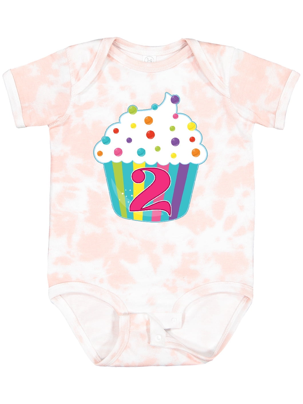 Inktastic 2nd Birthday Cupcake Boys or Girls Baby Bodysuit - Walmart.com