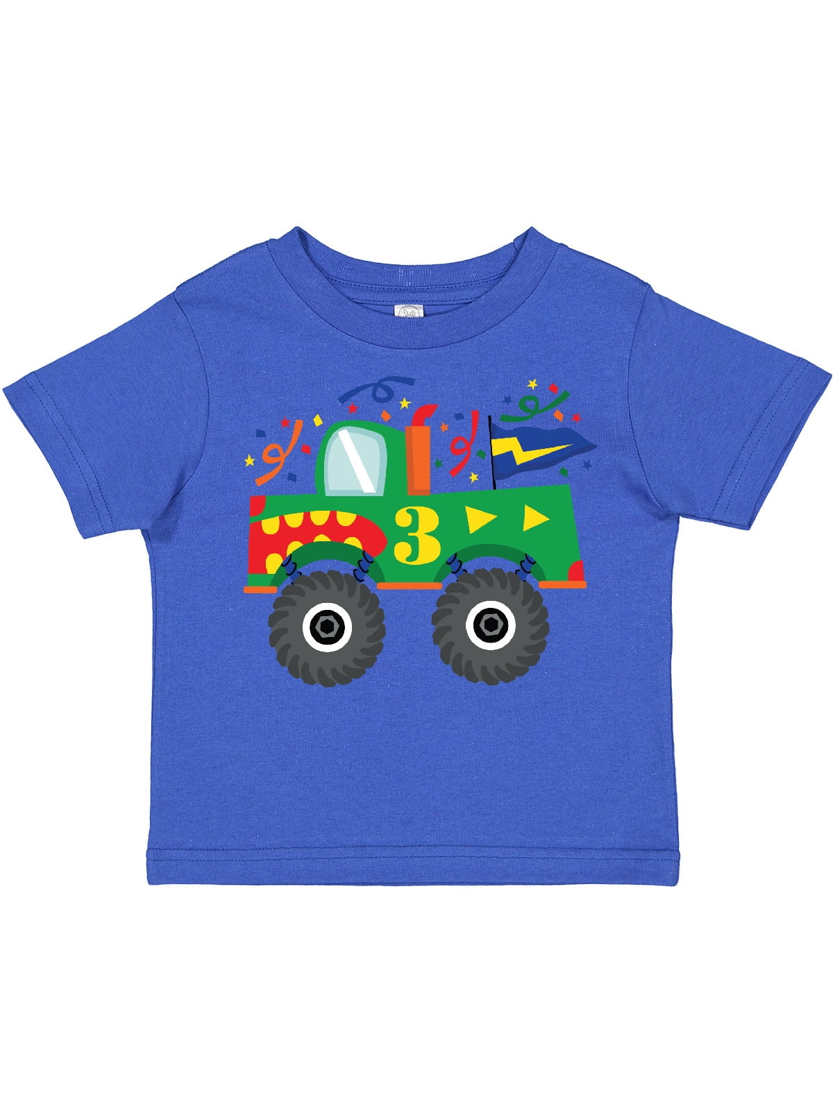 Inktastic 3rd Birthday Monster Truck Boys Toddler T-Shirt - Walmart.com