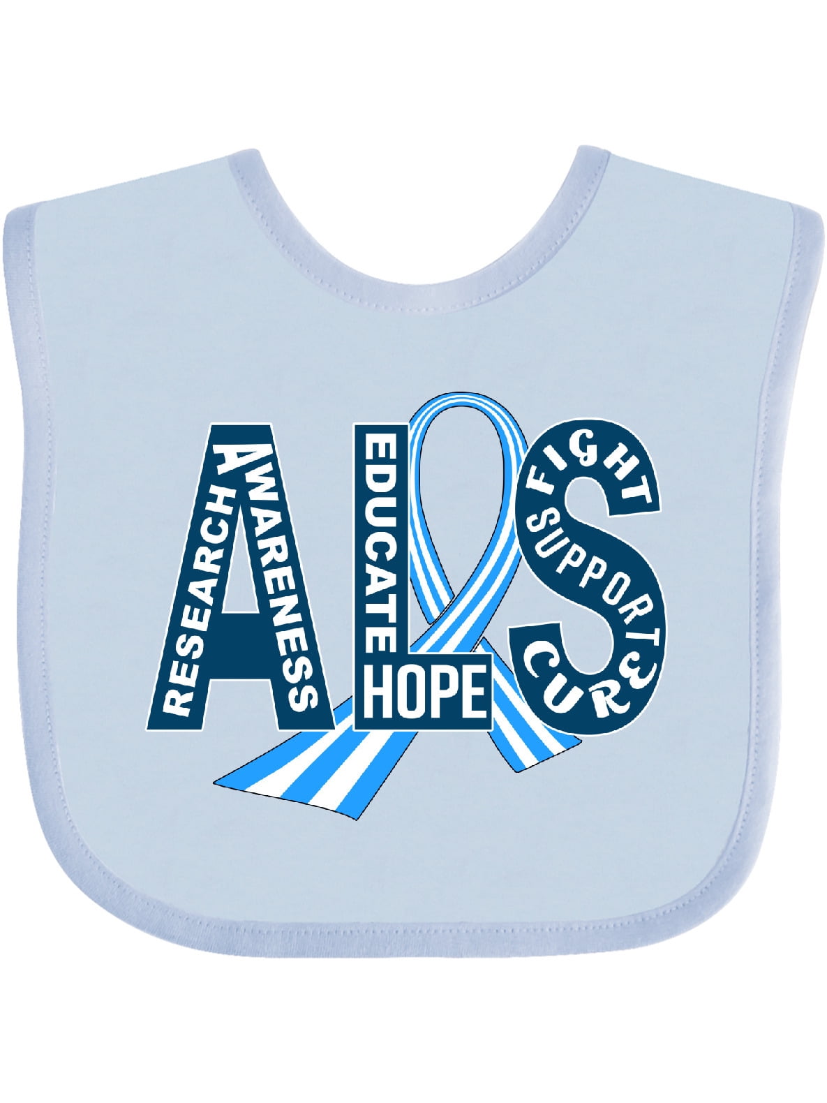 Inktastic ALS Awareness ribbon Boys or Girls Baby Bib - Walmart.com