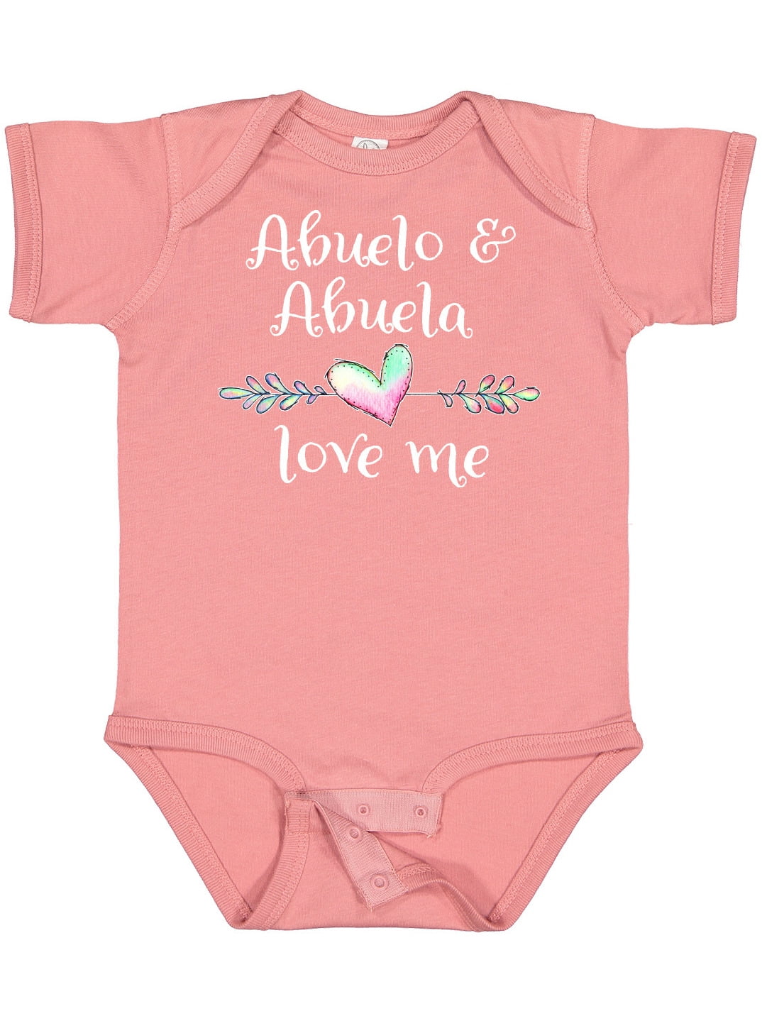 Inktastic Abuelo and Abuela Love Me- Heart Grandchild Boys or Girls Baby Bodysuit - Walmart.com