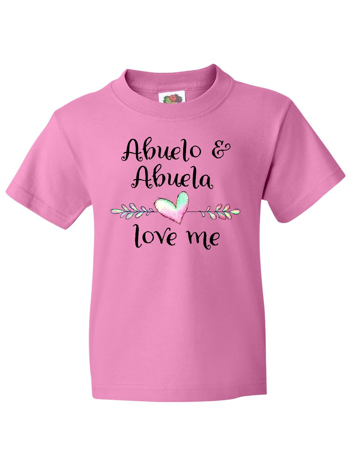 Inktastic Abuelo and Abuela Love Me- Heart Grandchild Youth T-Shirt - Walmart.com