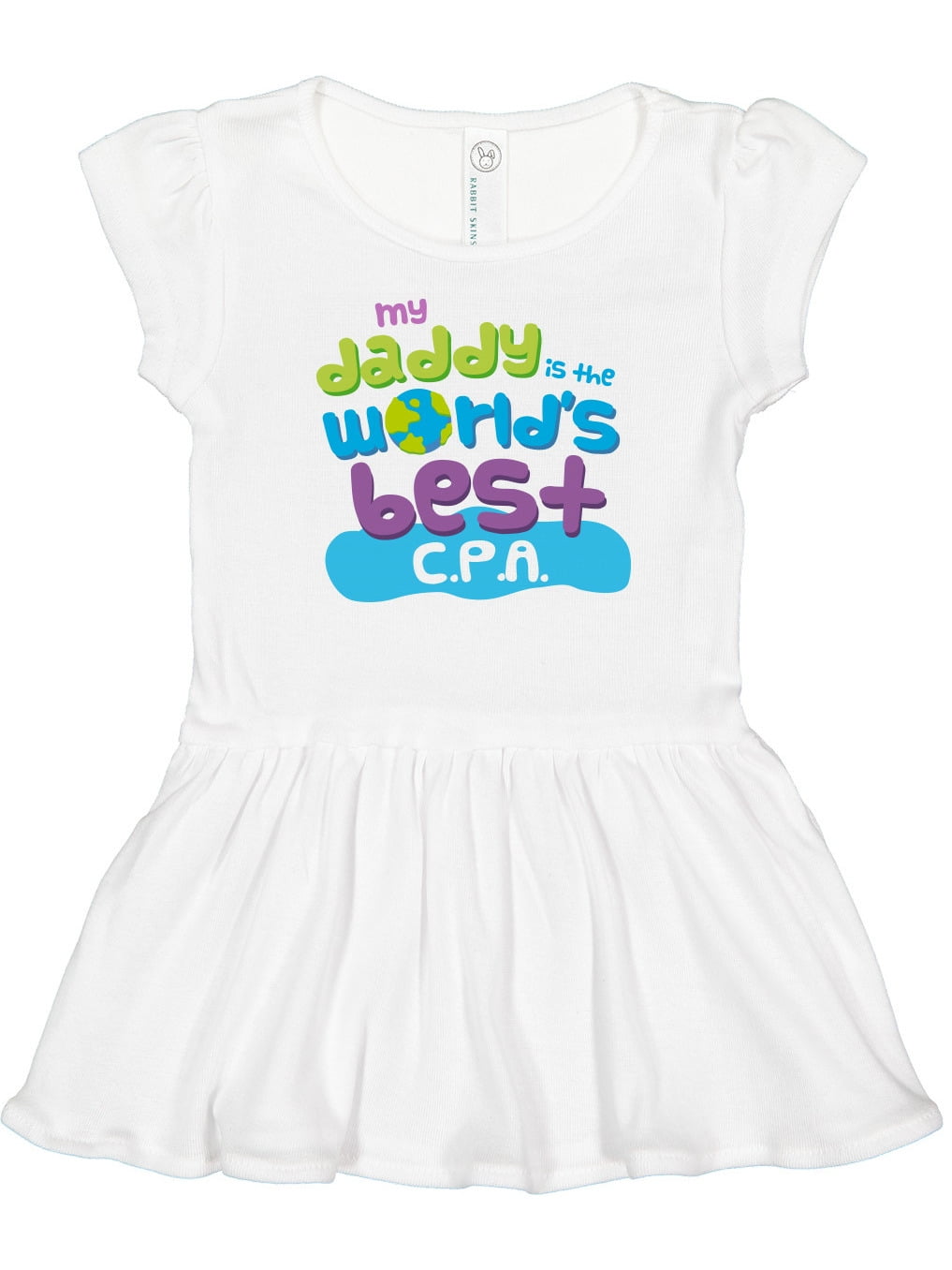 Inktastic Accountant Dad Best CPA Girls Baby Dress - Walmart.com