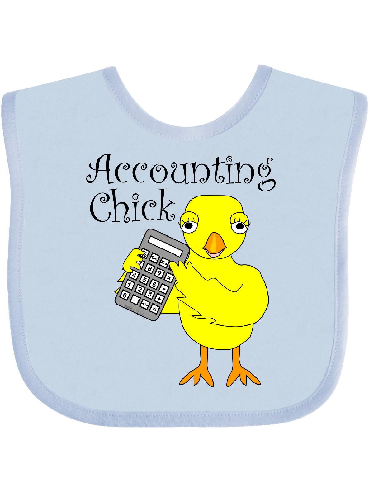 Inktastic Accounting Chick Text Girls Baby Bib - Walmart.com