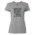 Inktastic Addiction Recovery Awareness Ribbon Women's T-Shirt - Walmart.com