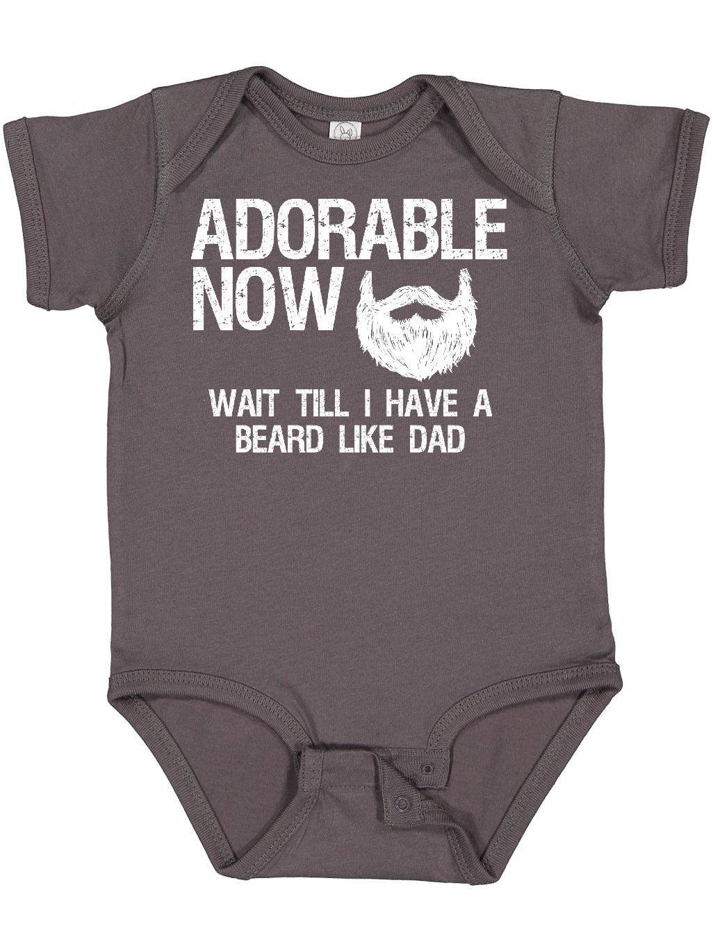 Inktastic Adorable Now...wait Till I Have a Beard Like Dad in White ...