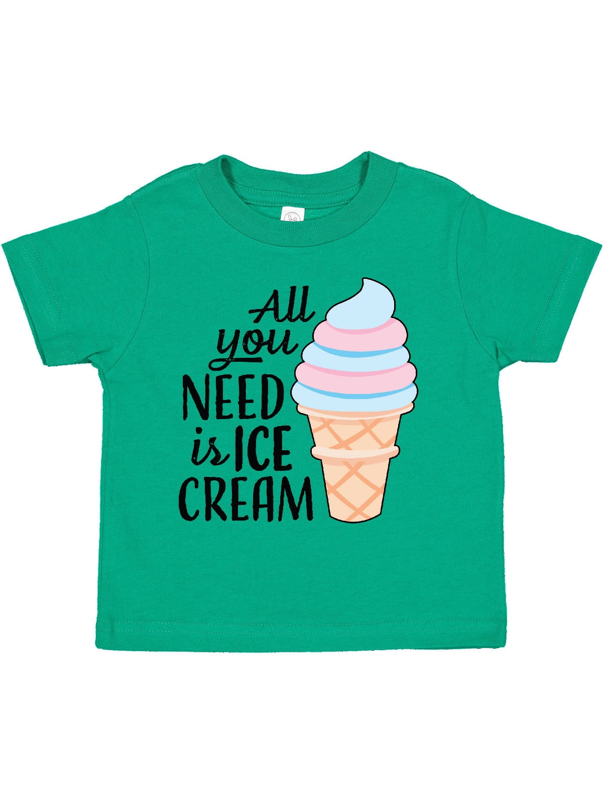 Inktastic All You Need is Ice Cream with Ice Cream Cone Boys or Girls ...