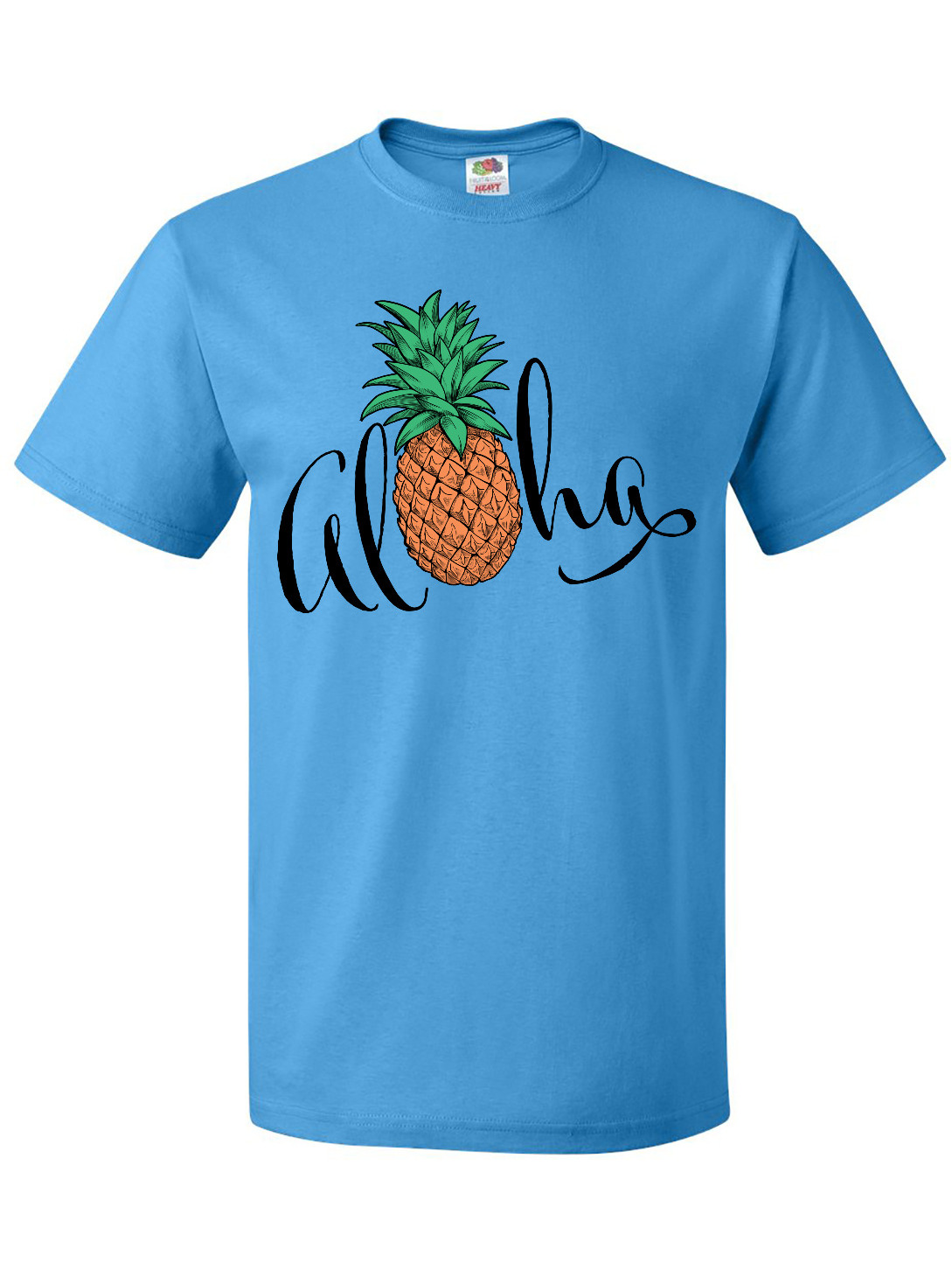 Inktastic Aloha- in cursive with pineapple T-Shirt - Walmart.com