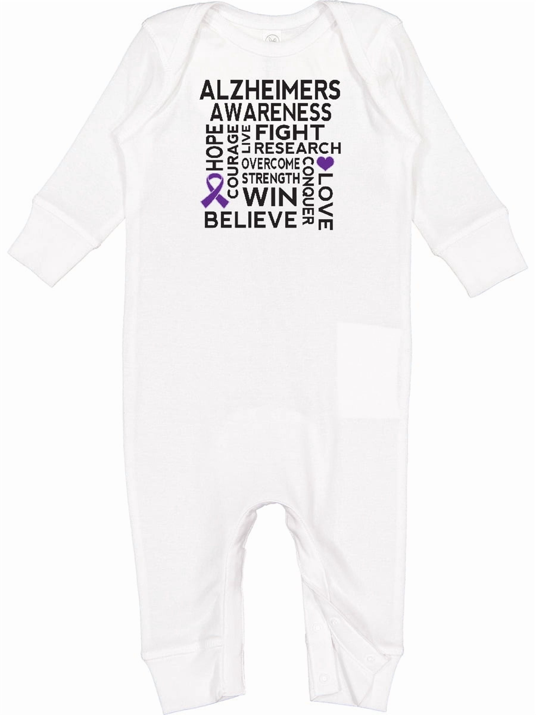 Inktastic Alzheimers Disease Awareness Month Ribbon Baby Romper ...